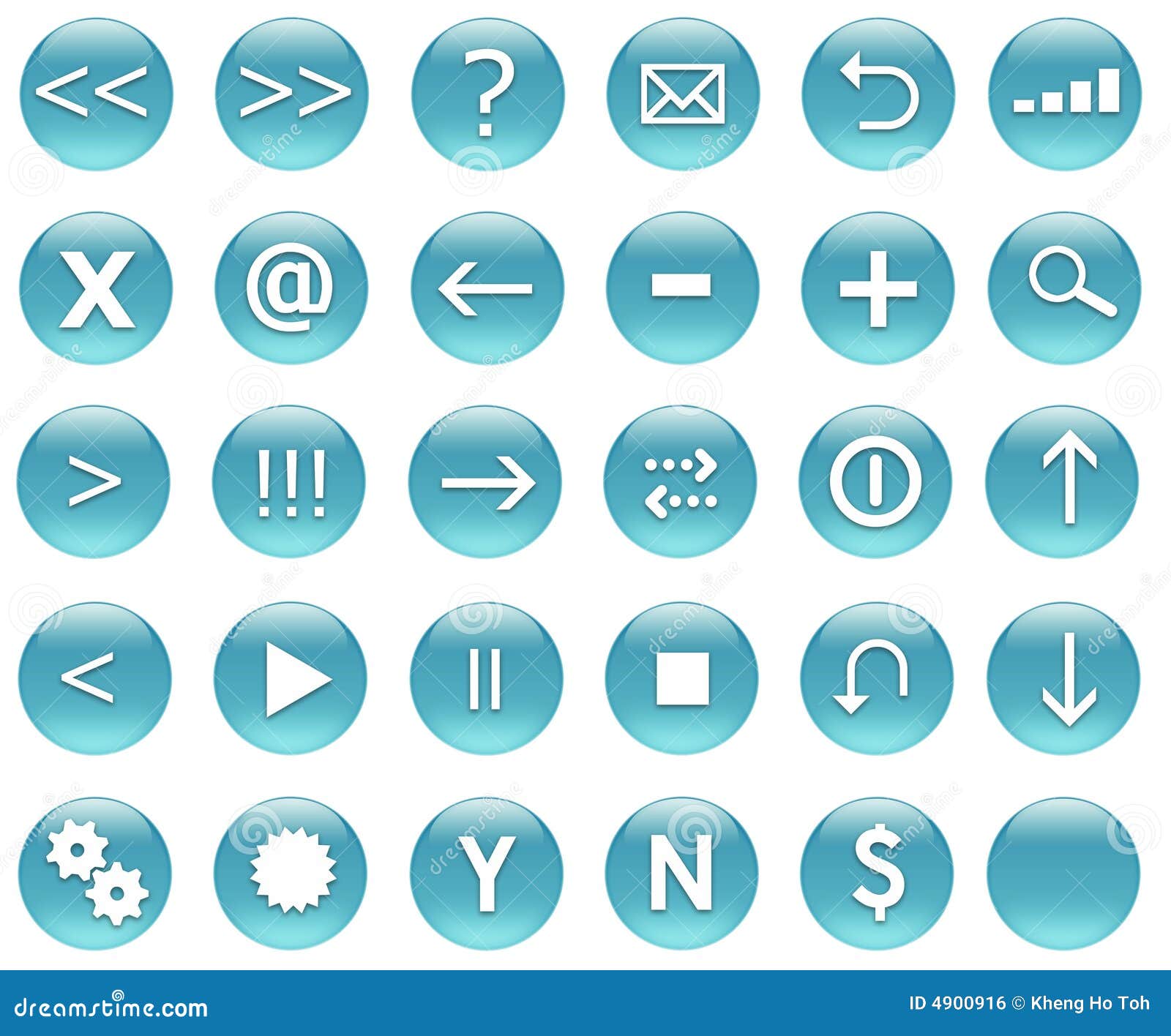 Navigation Icons for Applications and Web Stock Illustration ...