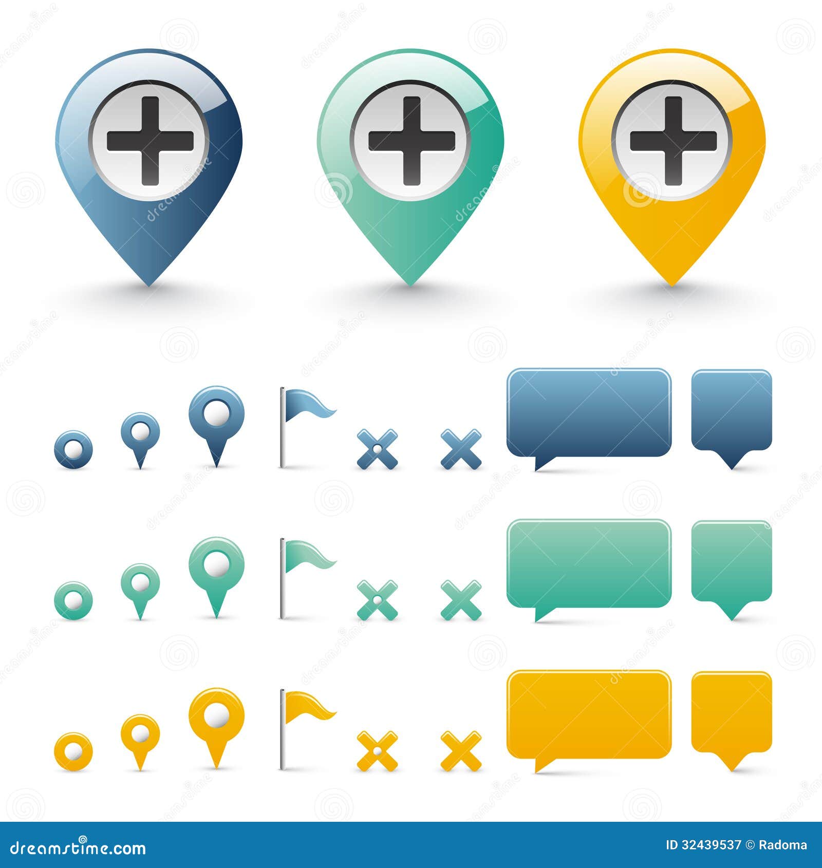 Navigation icons stock illustration. Illustration of emerald - 32439537