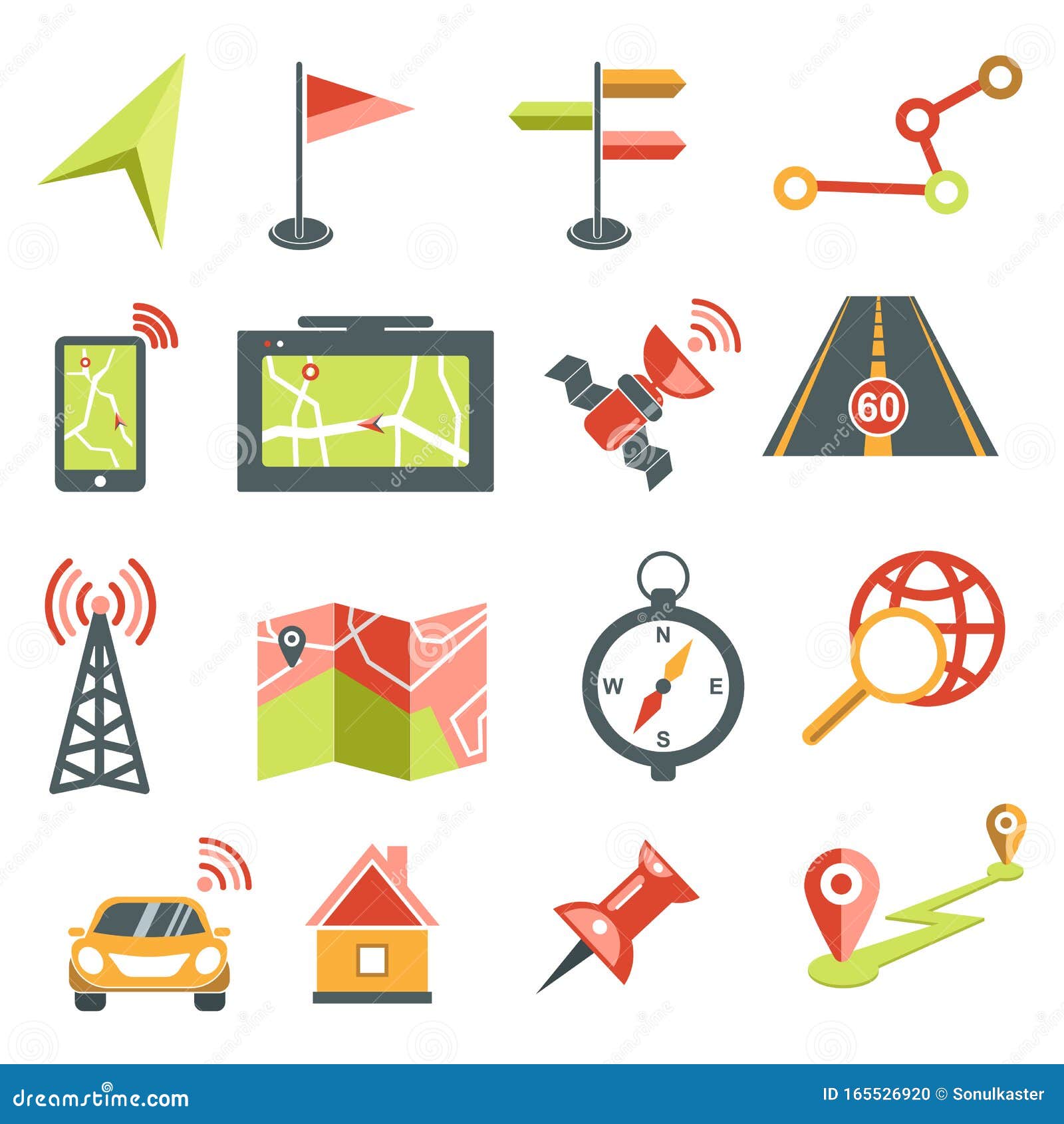 Cartography And Topography Icon Set. Maps Vector Illustration ... Cartography And Topography Icon Set. Maps Vector Illustration ...