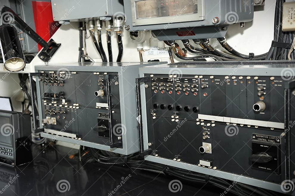 The Navigation Lights Control Panel Stock Image - Image of button ...