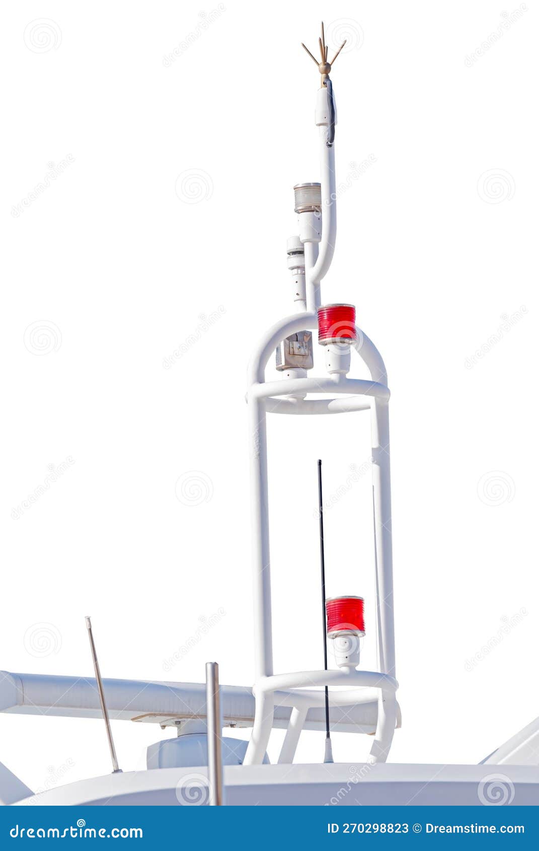 Navigation Lights on a Ship Stock Image - Image of white, ocean: 270298823