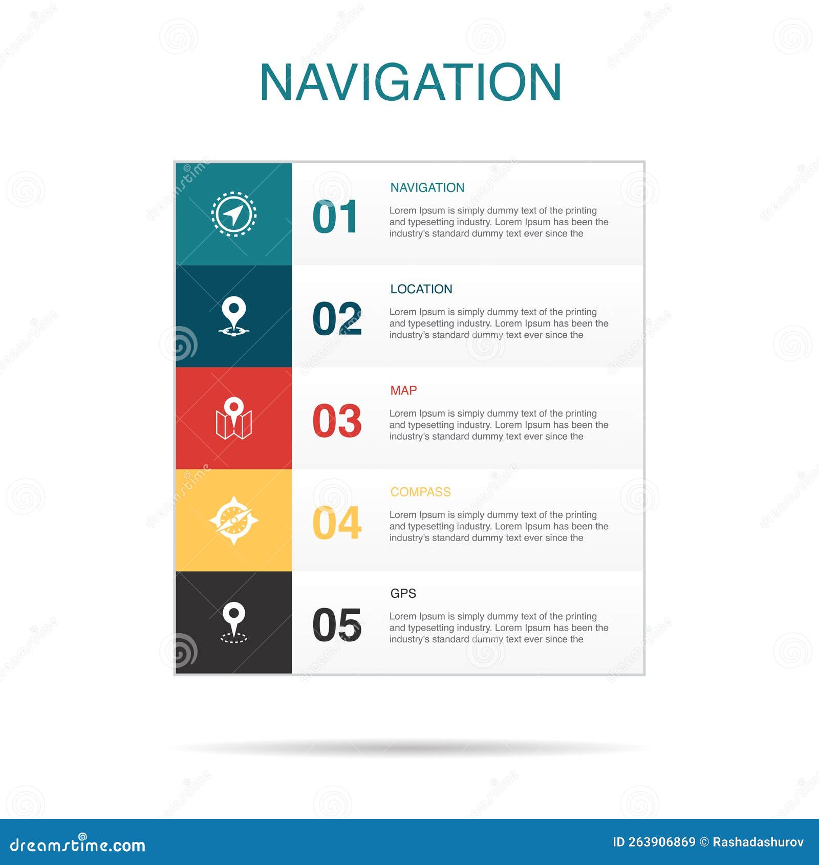 Navigation, Location, Map, Compass, Gps Stock Illustration ...