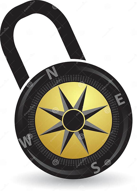Navigation lock stock vector. Illustration of privacy - 24230691