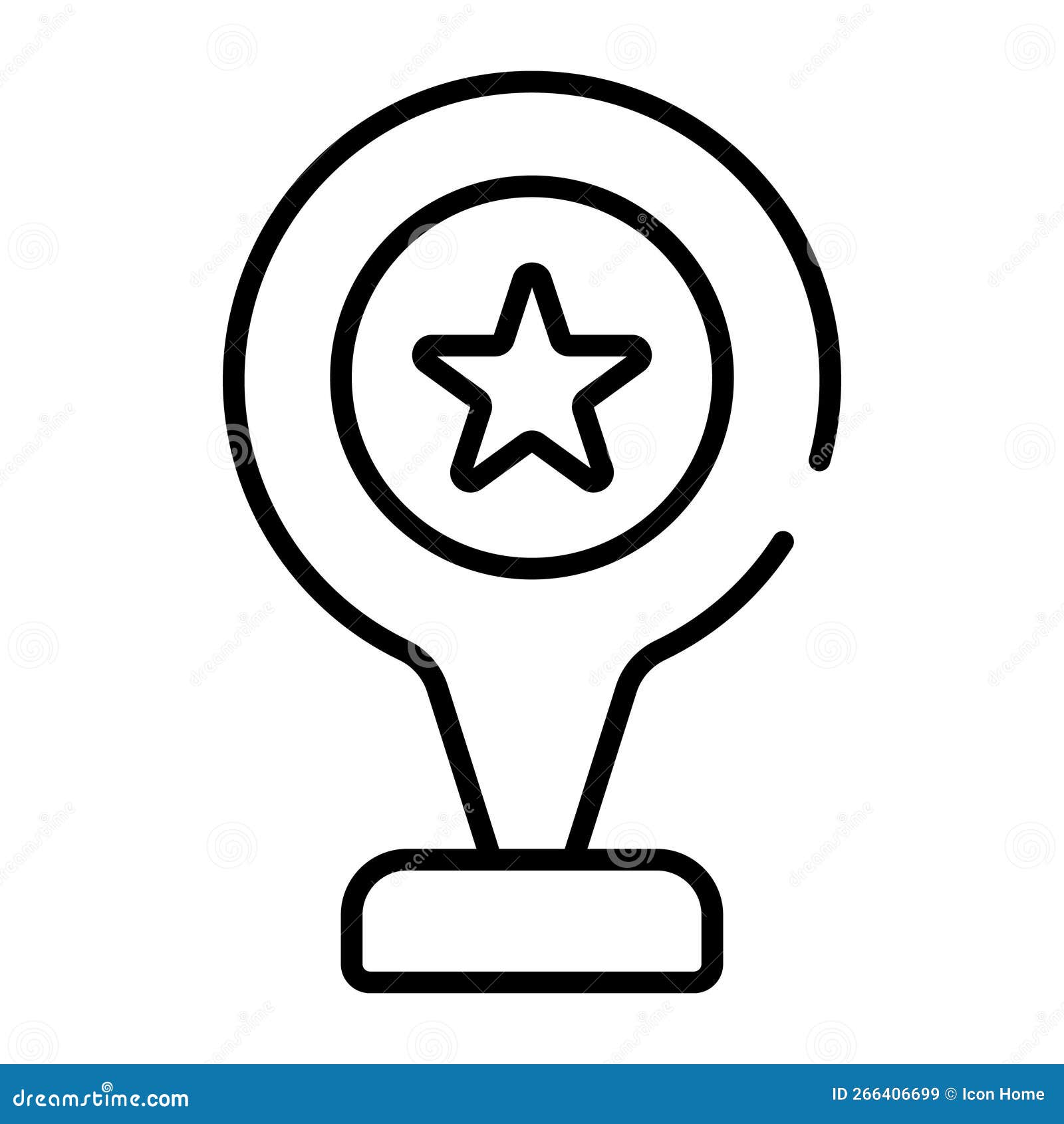 Navigation Map Pointer with Star Location Icon, Easy To Use Stock ...