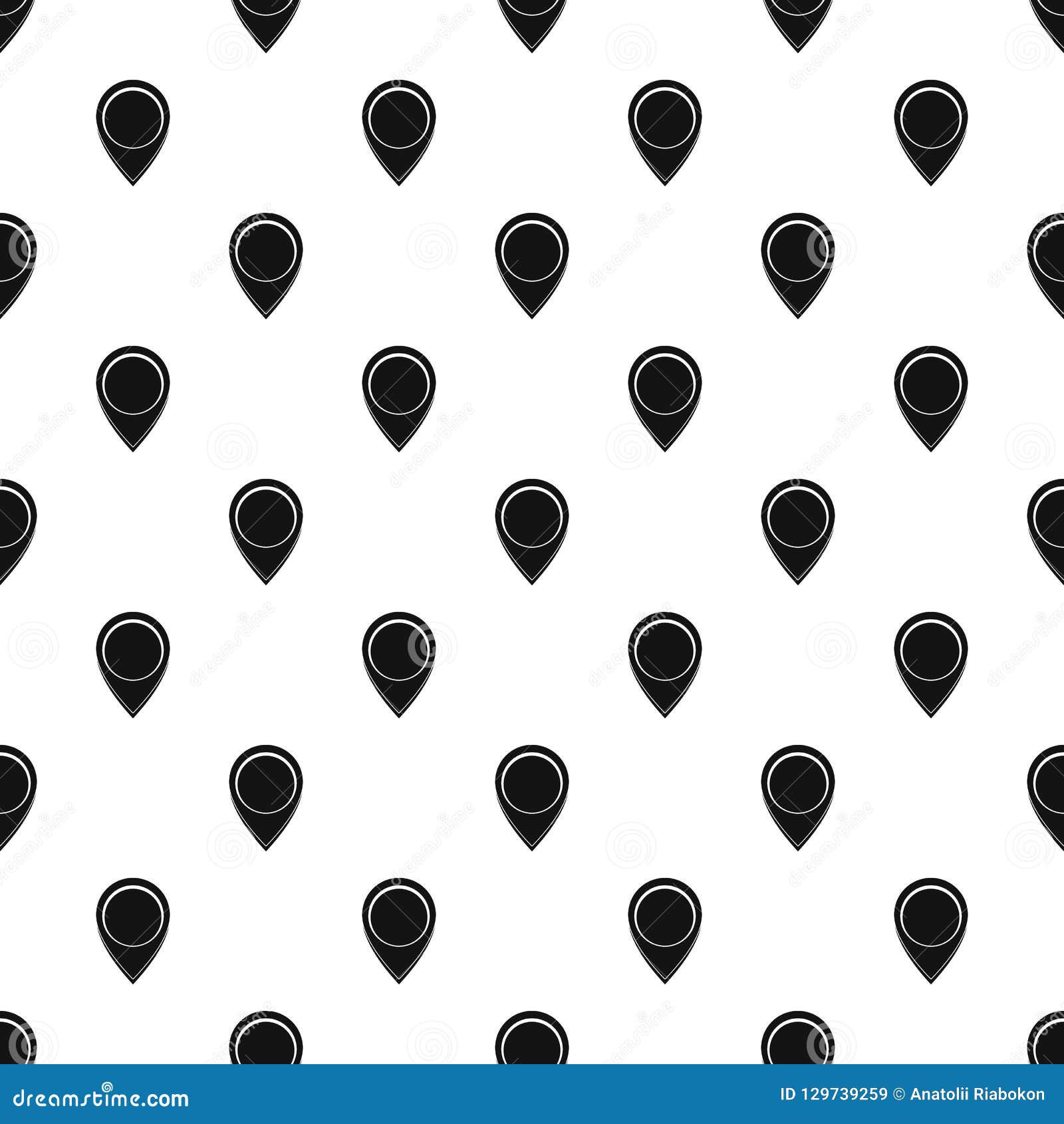 Navigation Mark Pattern Seamless Vector Stock Vector - Illustration of ...