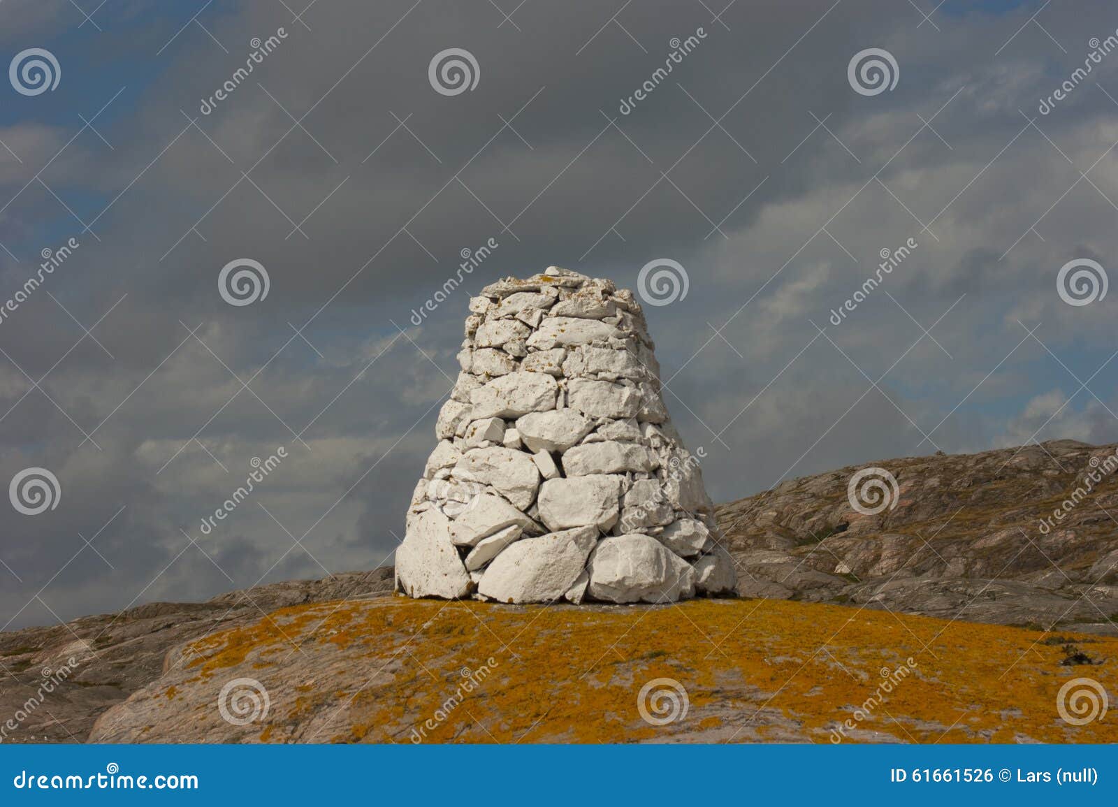 Navigation Mark at the Swedish Coast Stock Photo - Image of swedish ...