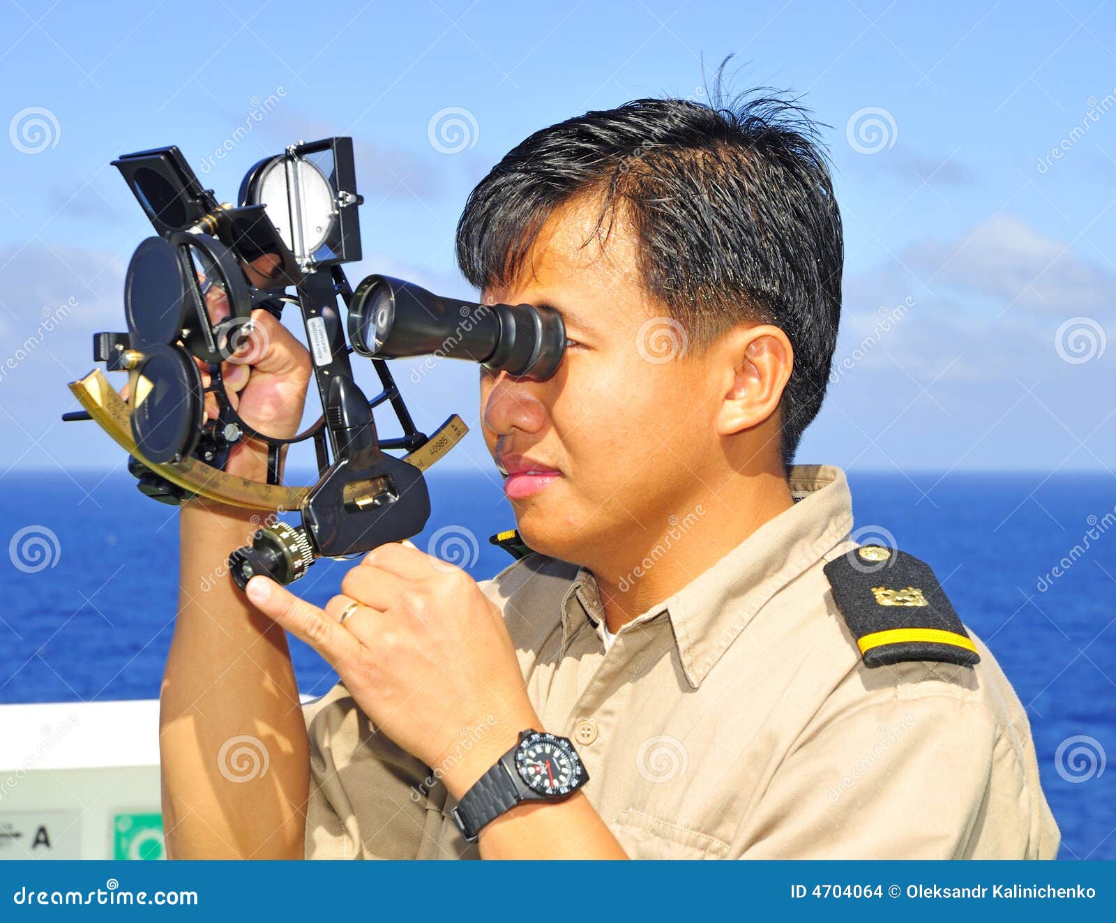 Navigation officer stock photo. Image of seamen, engine - 4704064