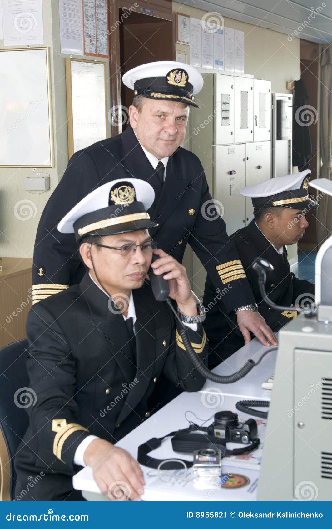 Navigation officers stock image. Image of chart, junior - 8955821