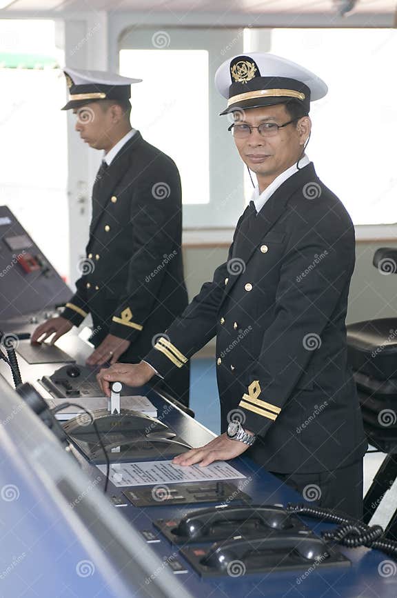 Navigation officers stock photo. Image of merchant, ship - 8956142