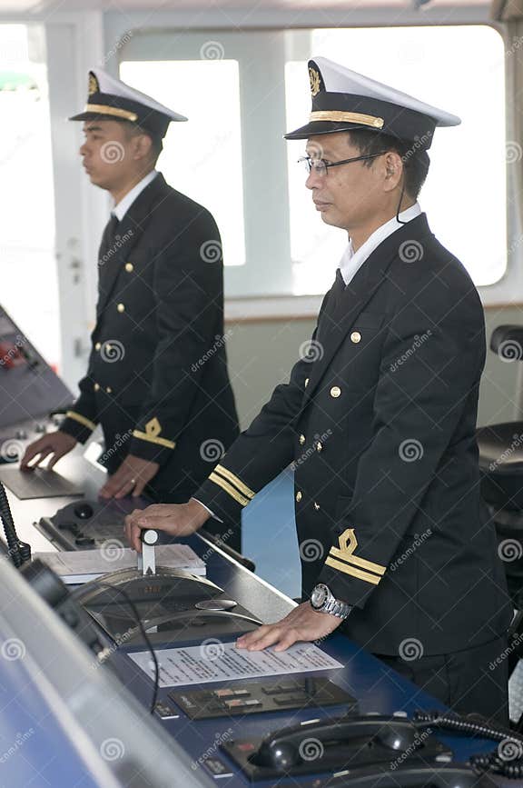 Navigation officers stock photo. Image of ship, control - 8956170