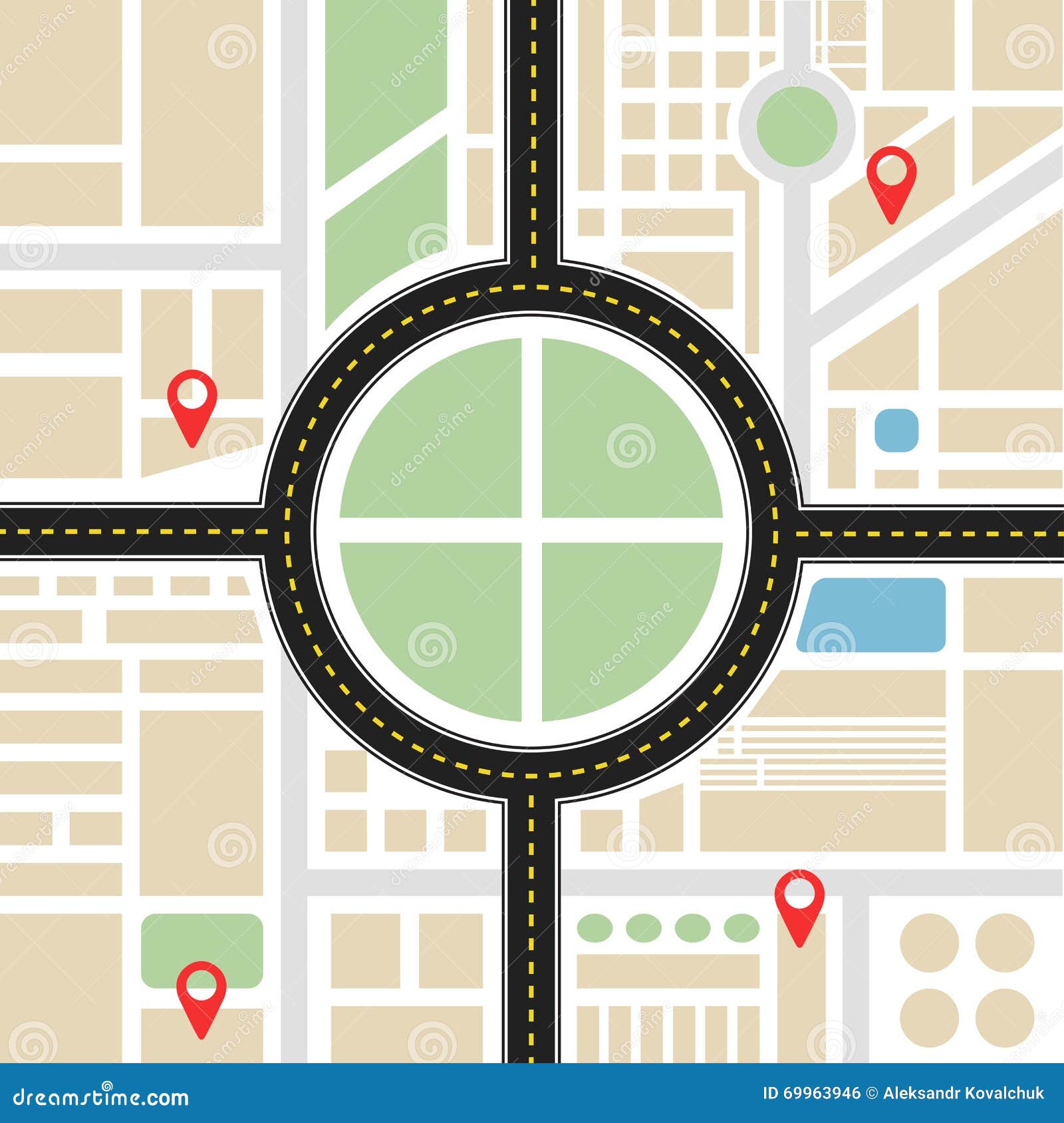 Navigation path stock vector. Illustration of mobile - 69963946