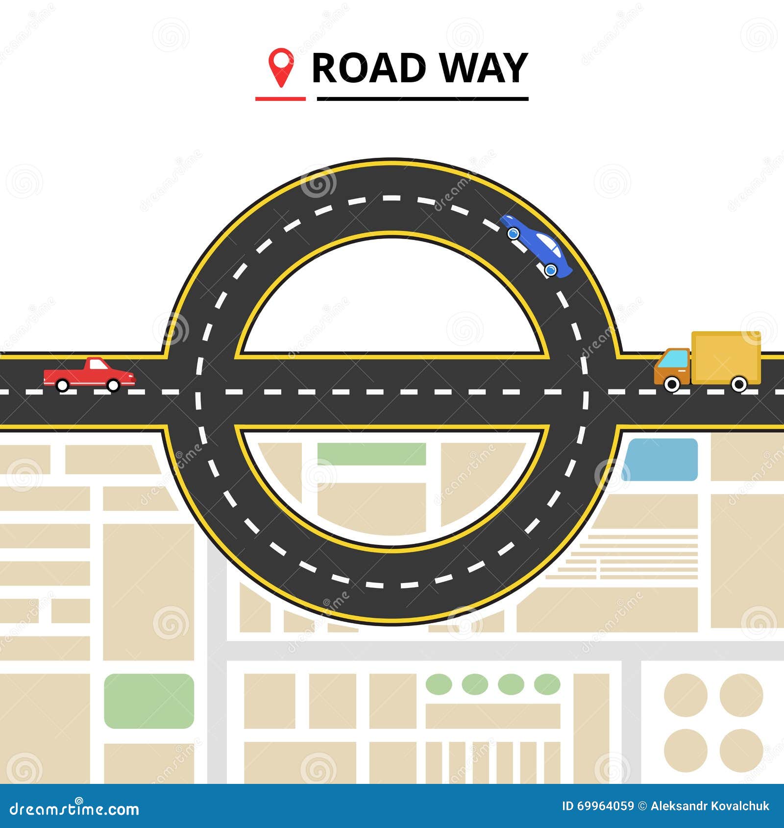 Navigation path stock vector. Illustration of background - 69964059