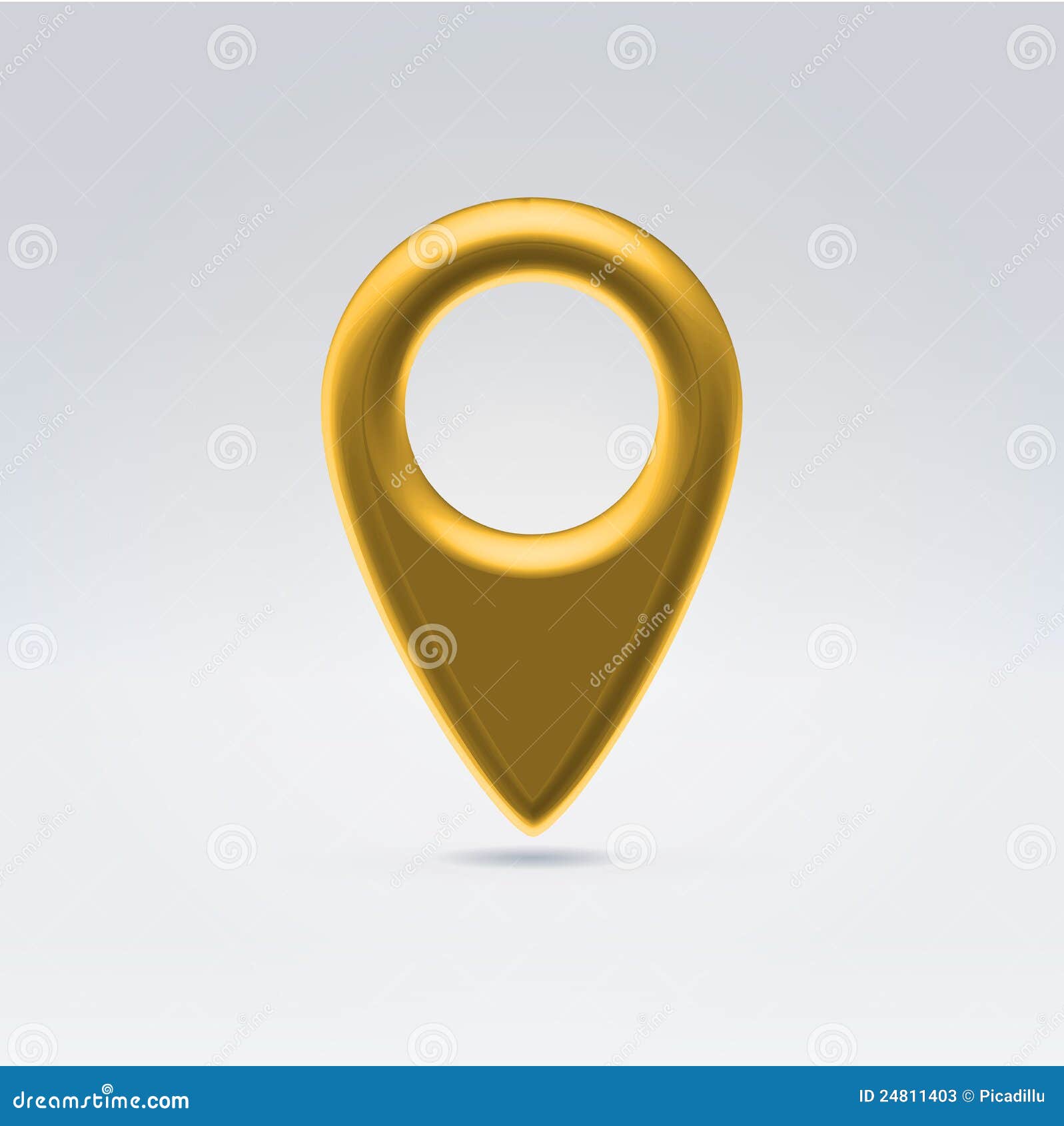 Navigation Point Golden Symbol Stock Vector - Illustration of business ...