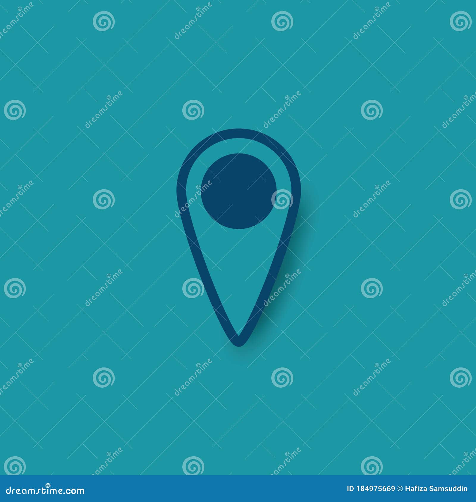 Navigation Pointer. Vector Illustration Decorative Design Stock ...