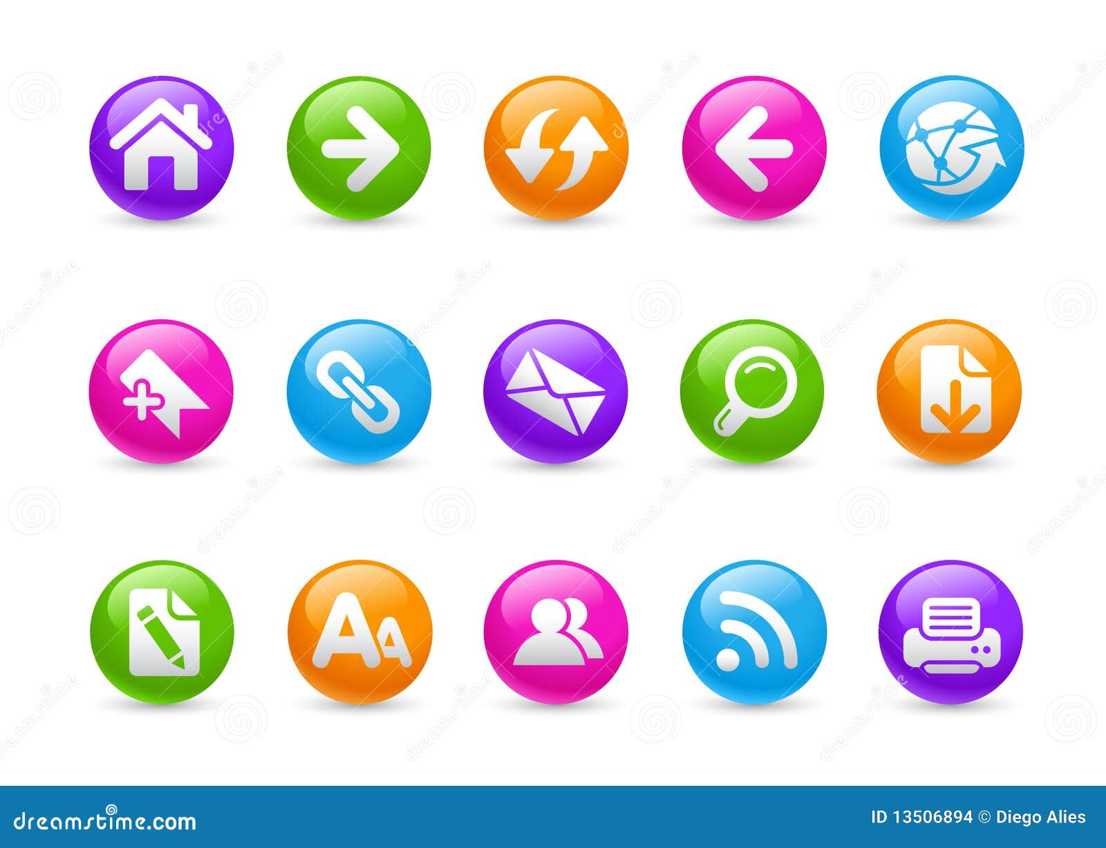 Navigation // Rainbow Series Stock Vector - Illustration of grey ...