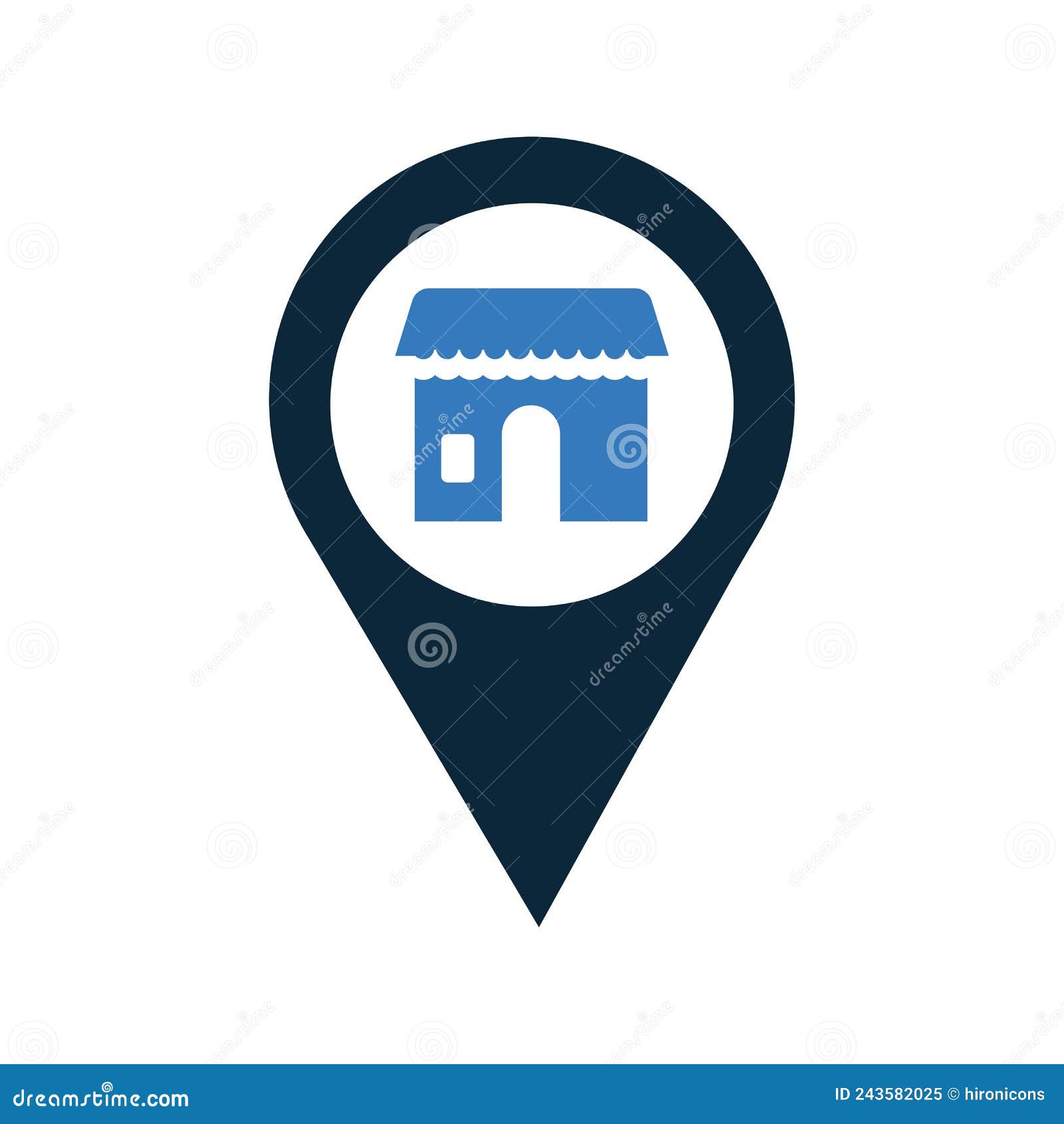 Navigation, Store Location Icon. Vector Graphics Stock Vector ...