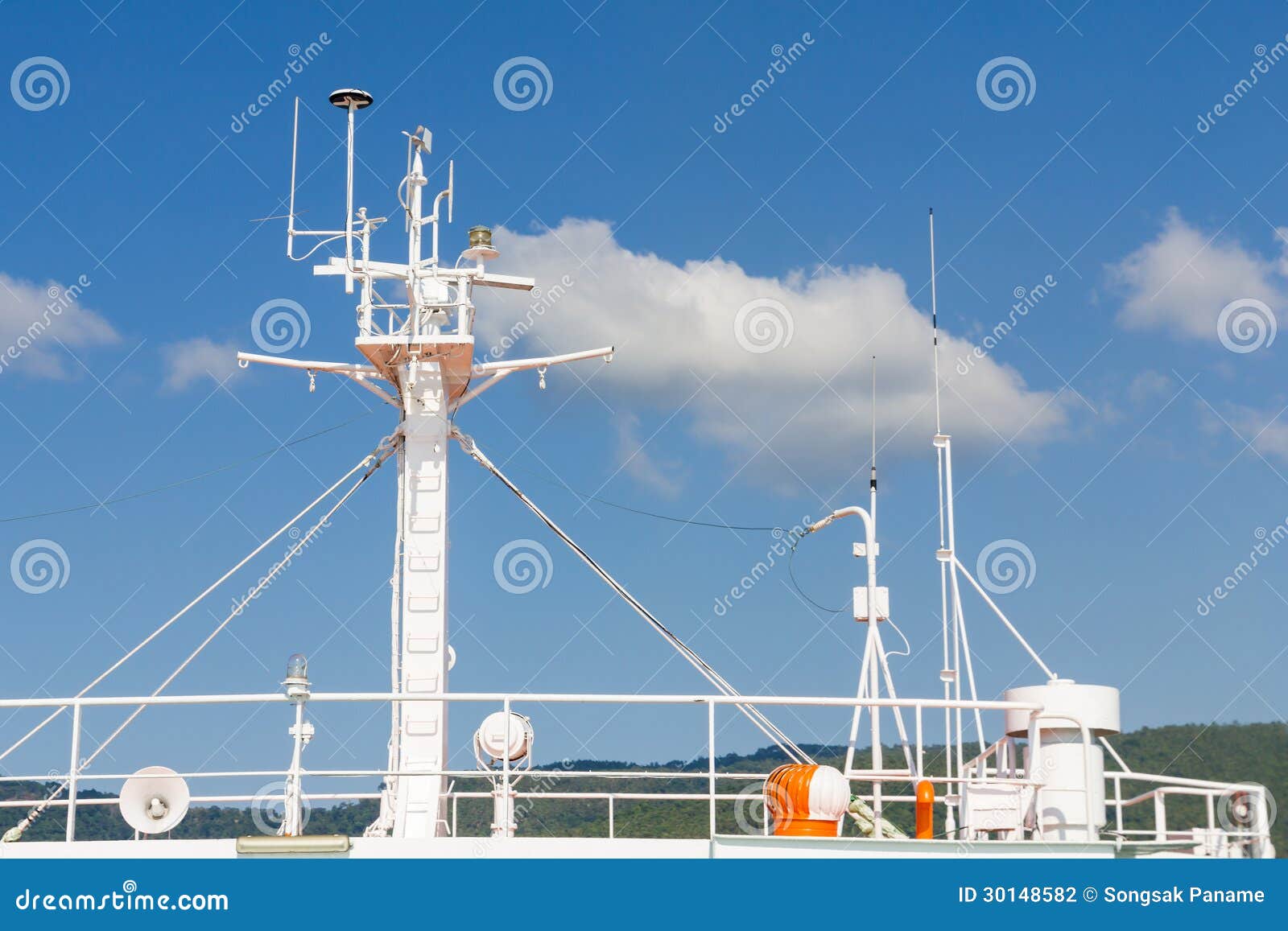 Ships antenna stock photo. Image of finder, sail, boat - 30148582
