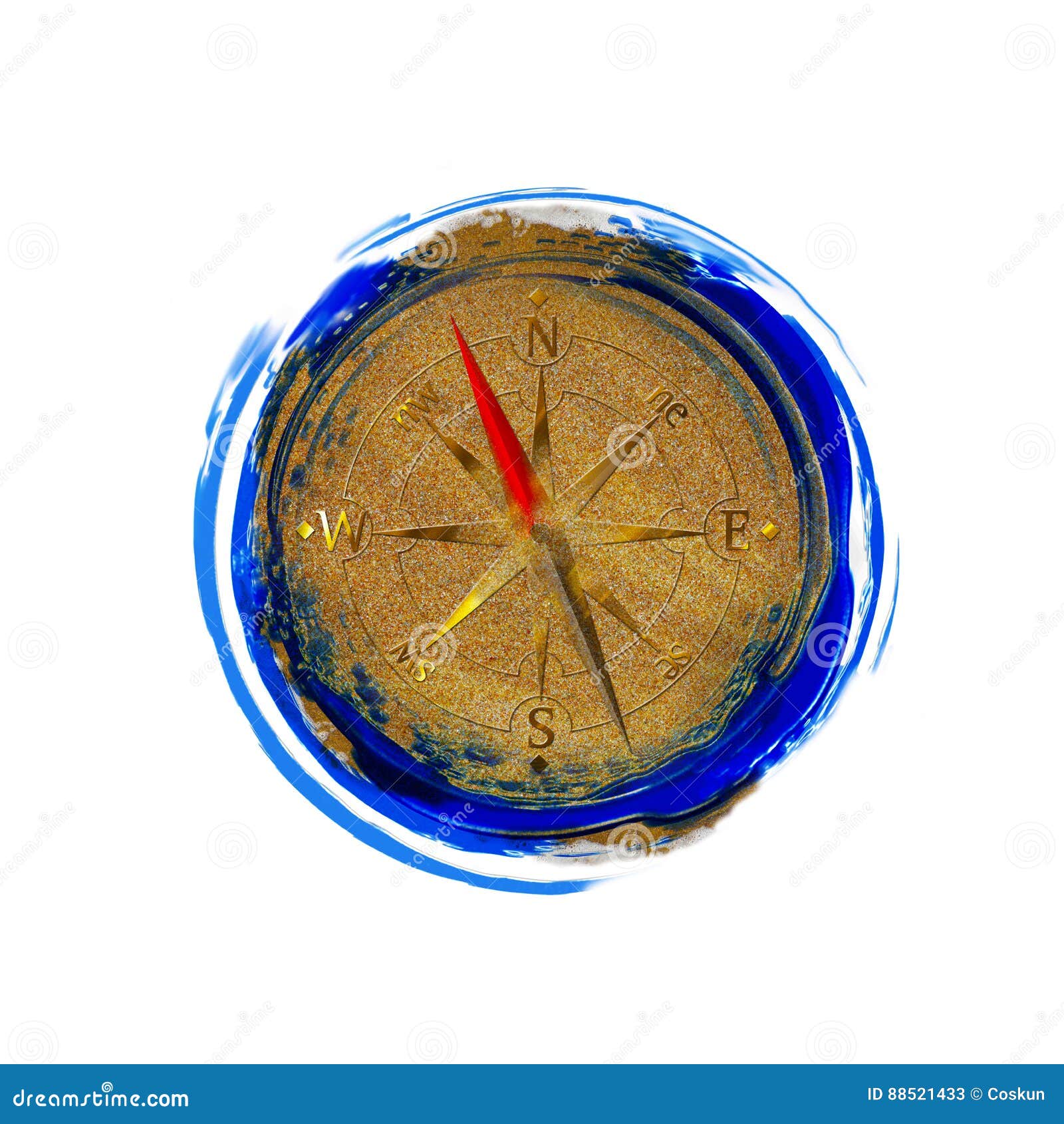 Navigation stock image. Image of sunlight, compass, guidance - 88521433