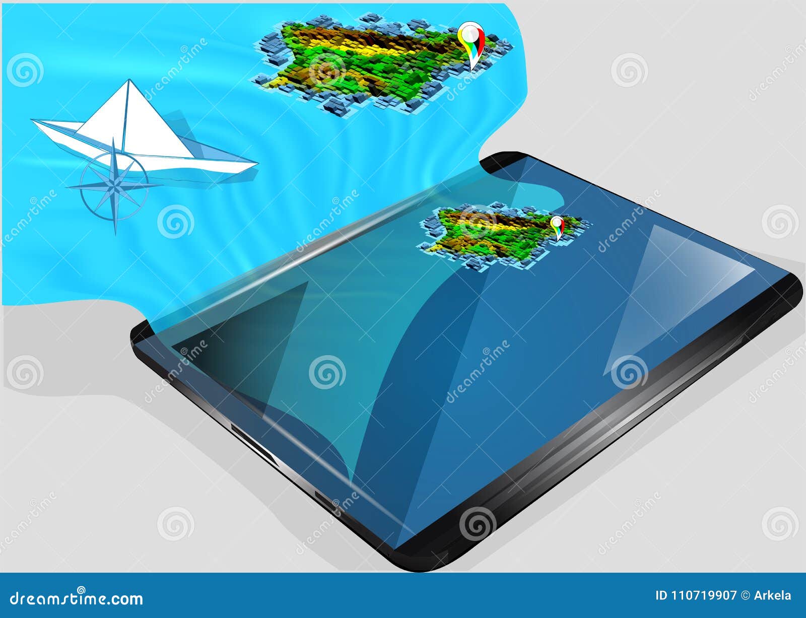 Navigation. abstract map stock vector. Illustration of paper - 110719907