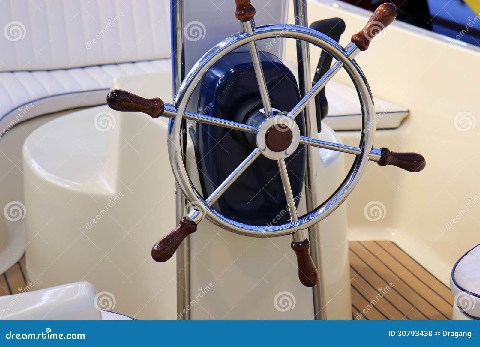 Navigation wheel stock photo. Image of rudder, interior - 30793438