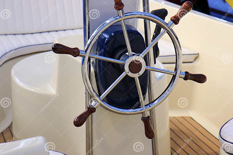 Navigation wheel stock photo. Image of rudder, interior - 30793438