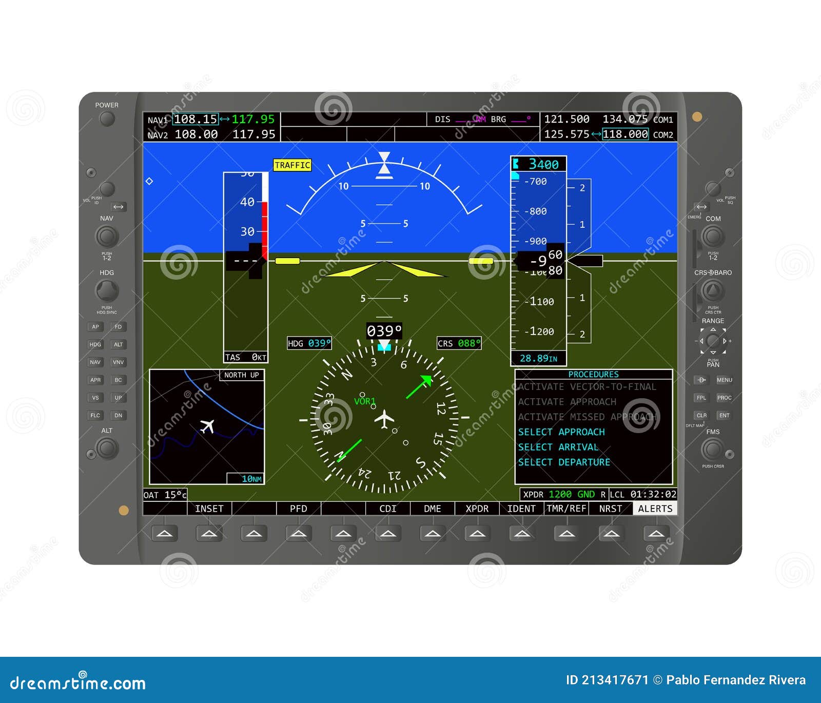 Navigator for Airplane stock vector. Illustration of cockpit - 213417671