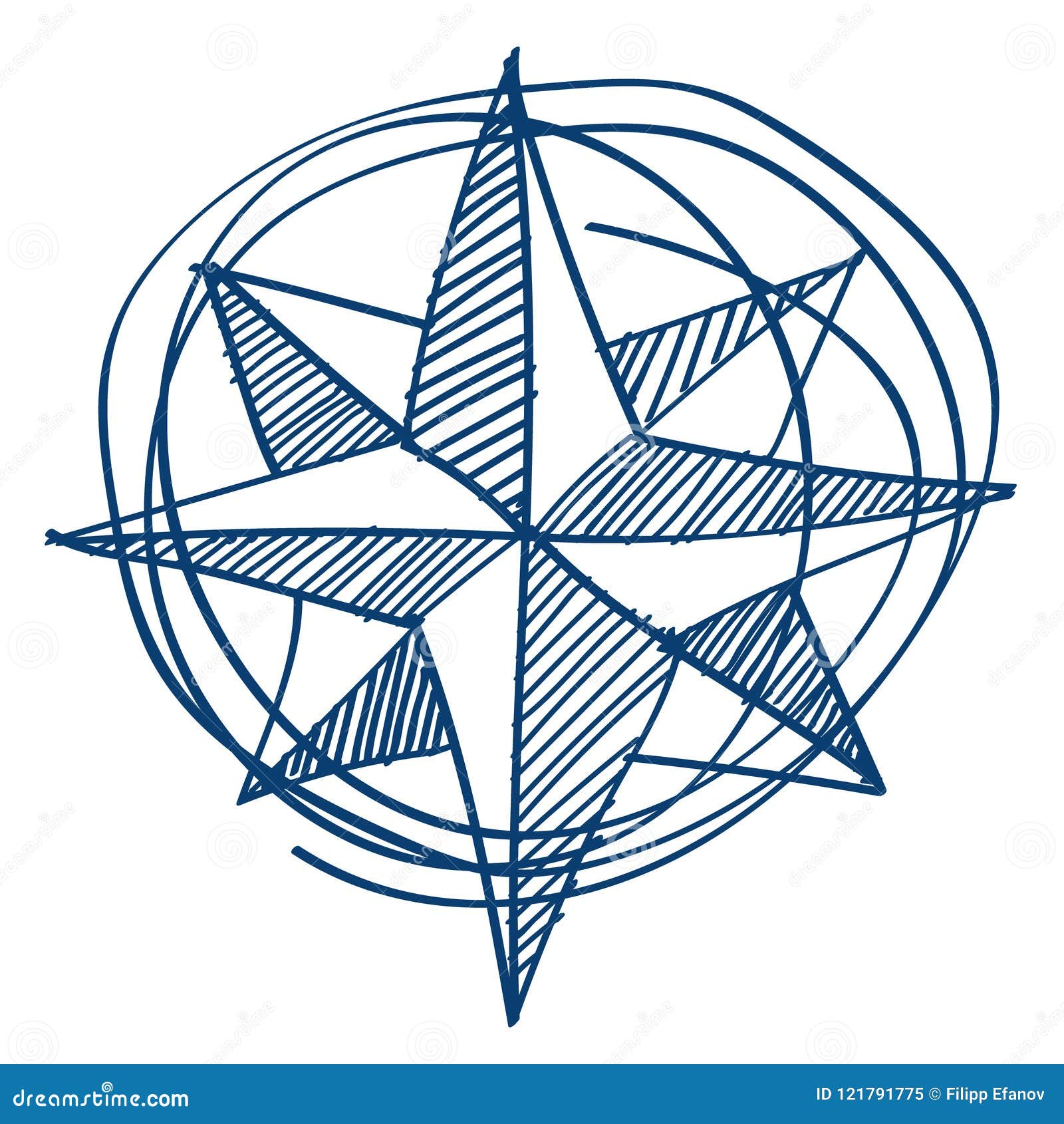 Hand Drawn Compass Rose Stock Photos - Free & Royalty-Free Stock Photos ...