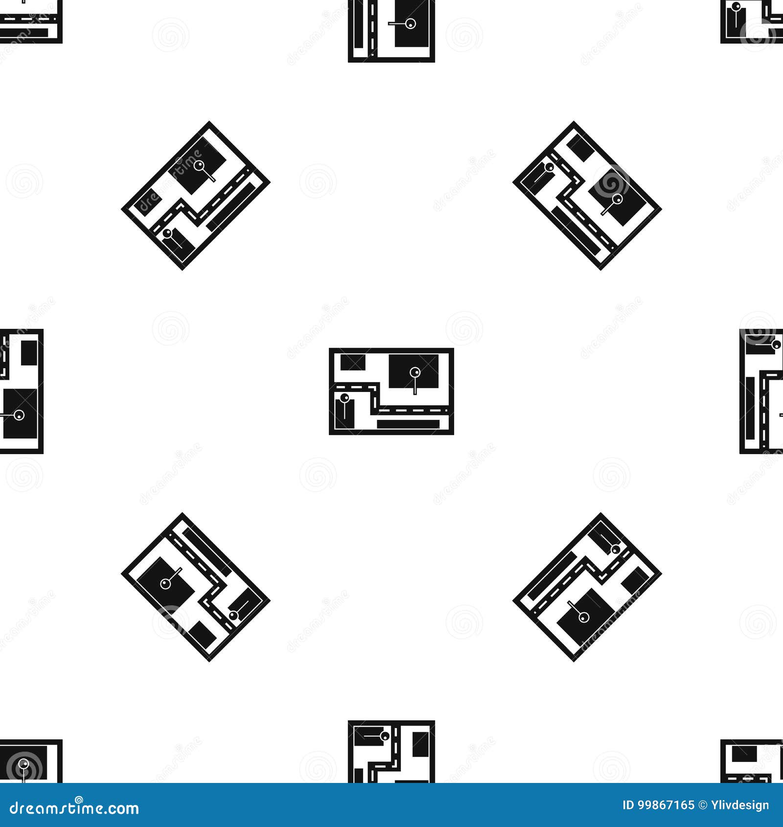 Navigator Pattern Seamless Black Stock Vector - Illustration of ...