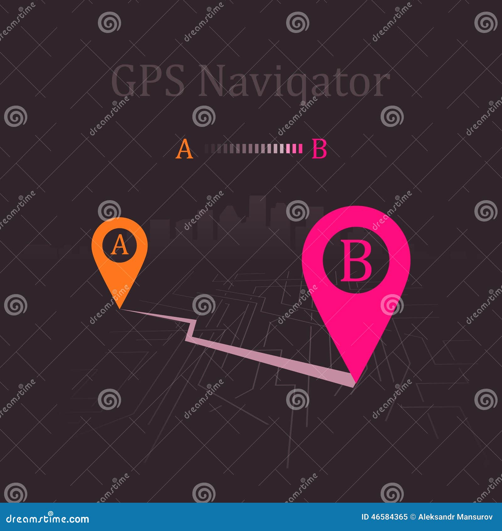 Navigator stock vector. Illustration of roof, internet - 46584365