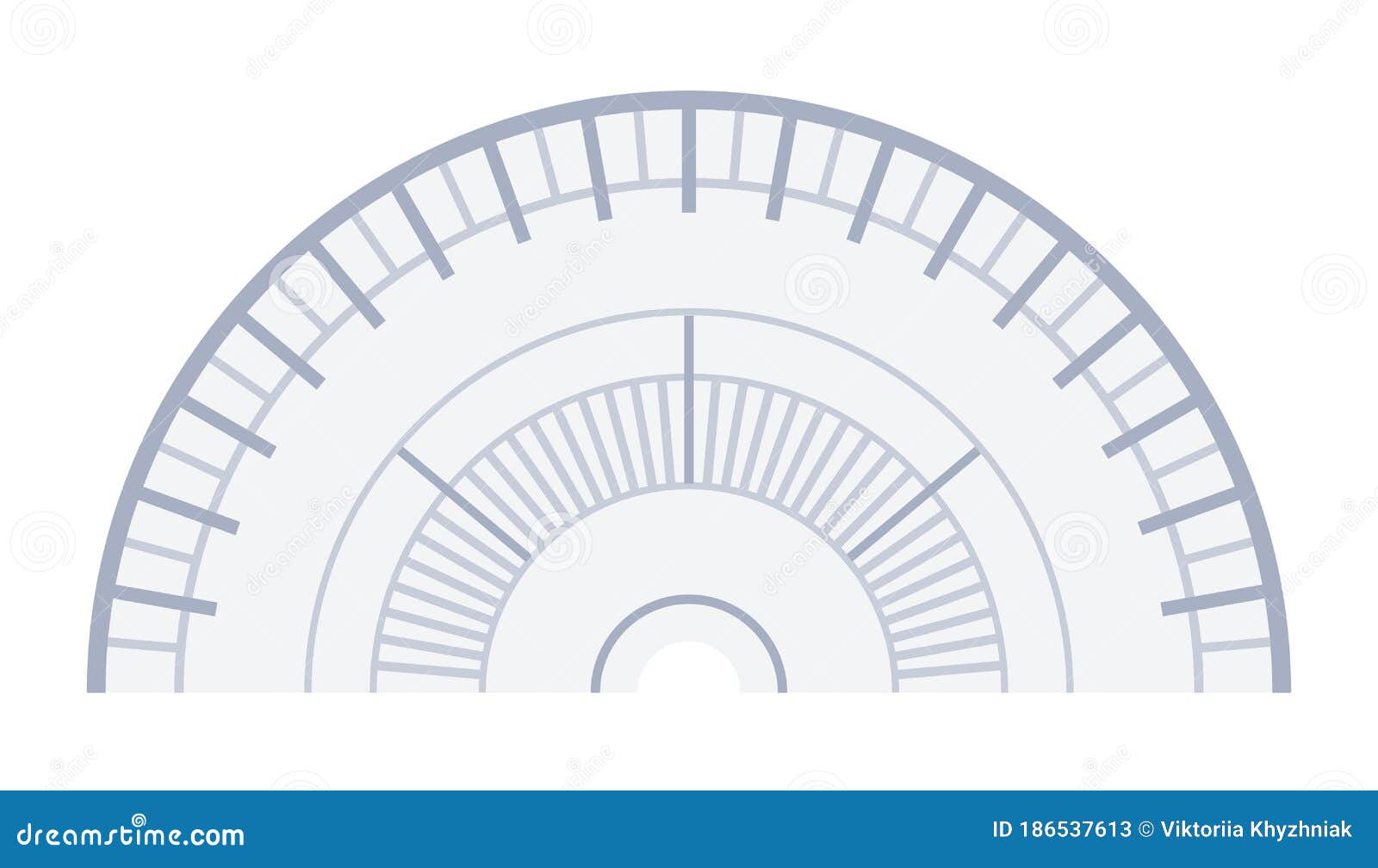 Navigator Protractor Vector Icon Flat Isolated Stock Vector ...