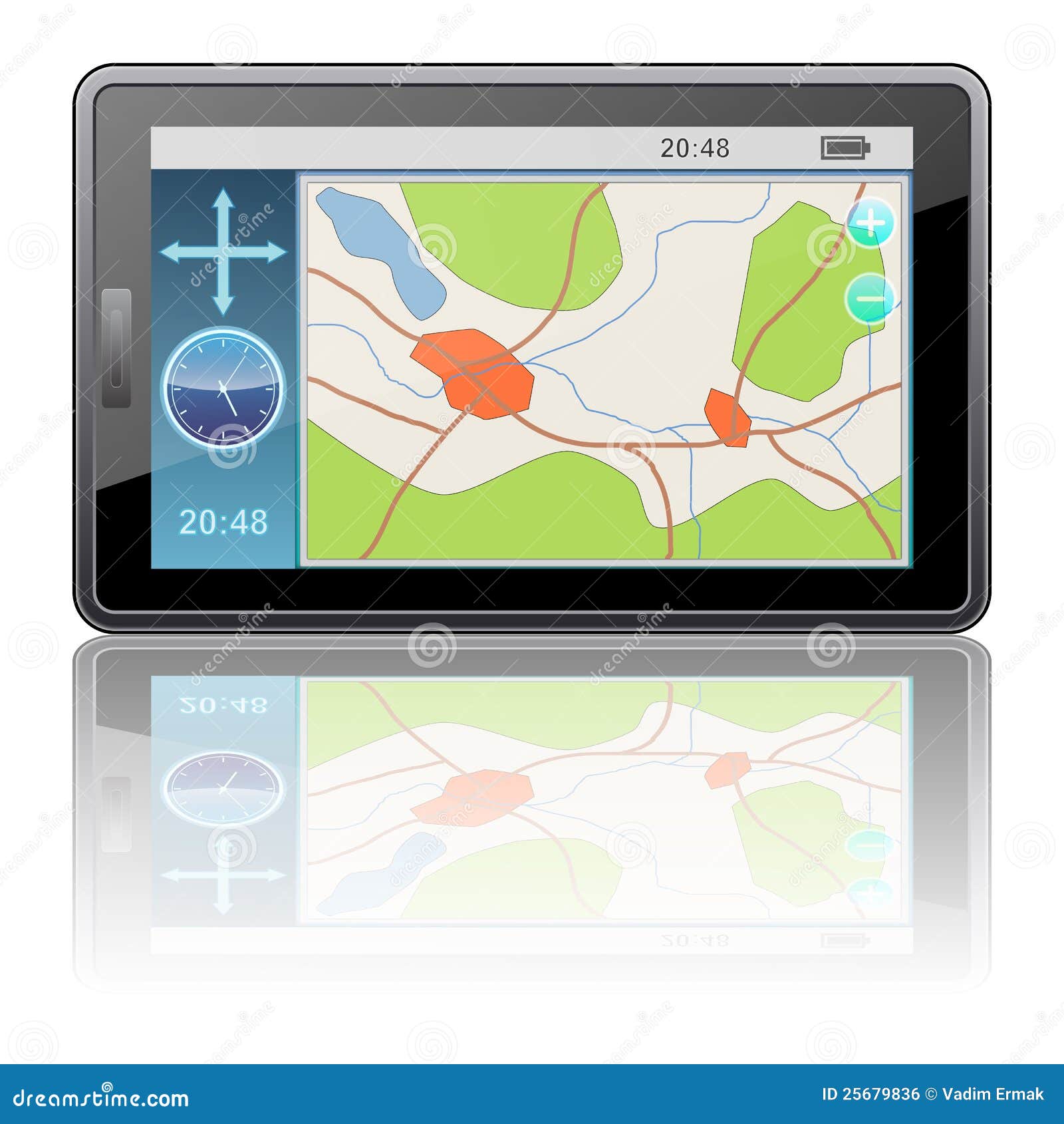 Navigator vector icon stock vector. Illustration of plastic - 25679836