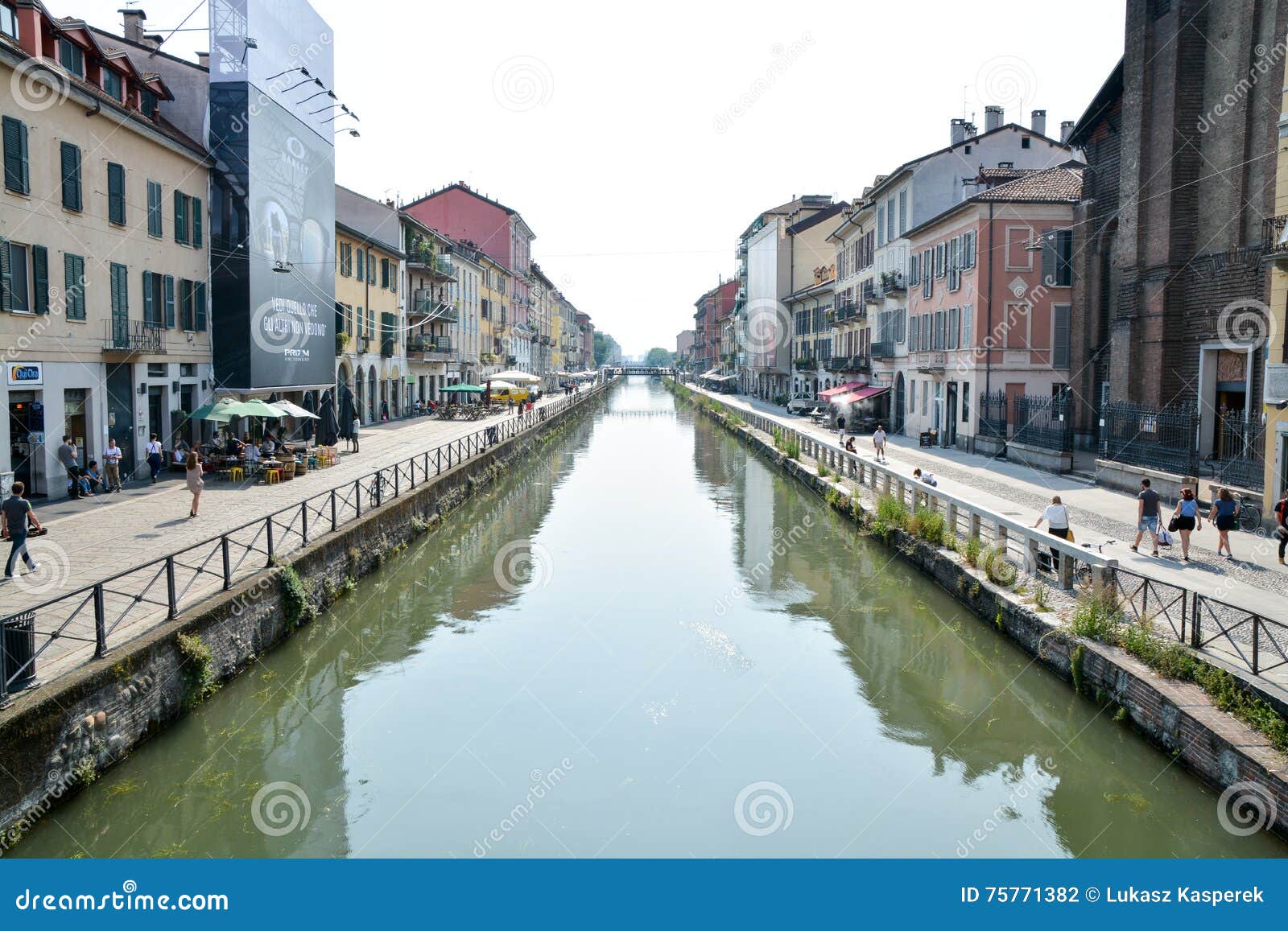 Navigli di Milano fotografia editoriale. Immagine di simmetria - 75771382