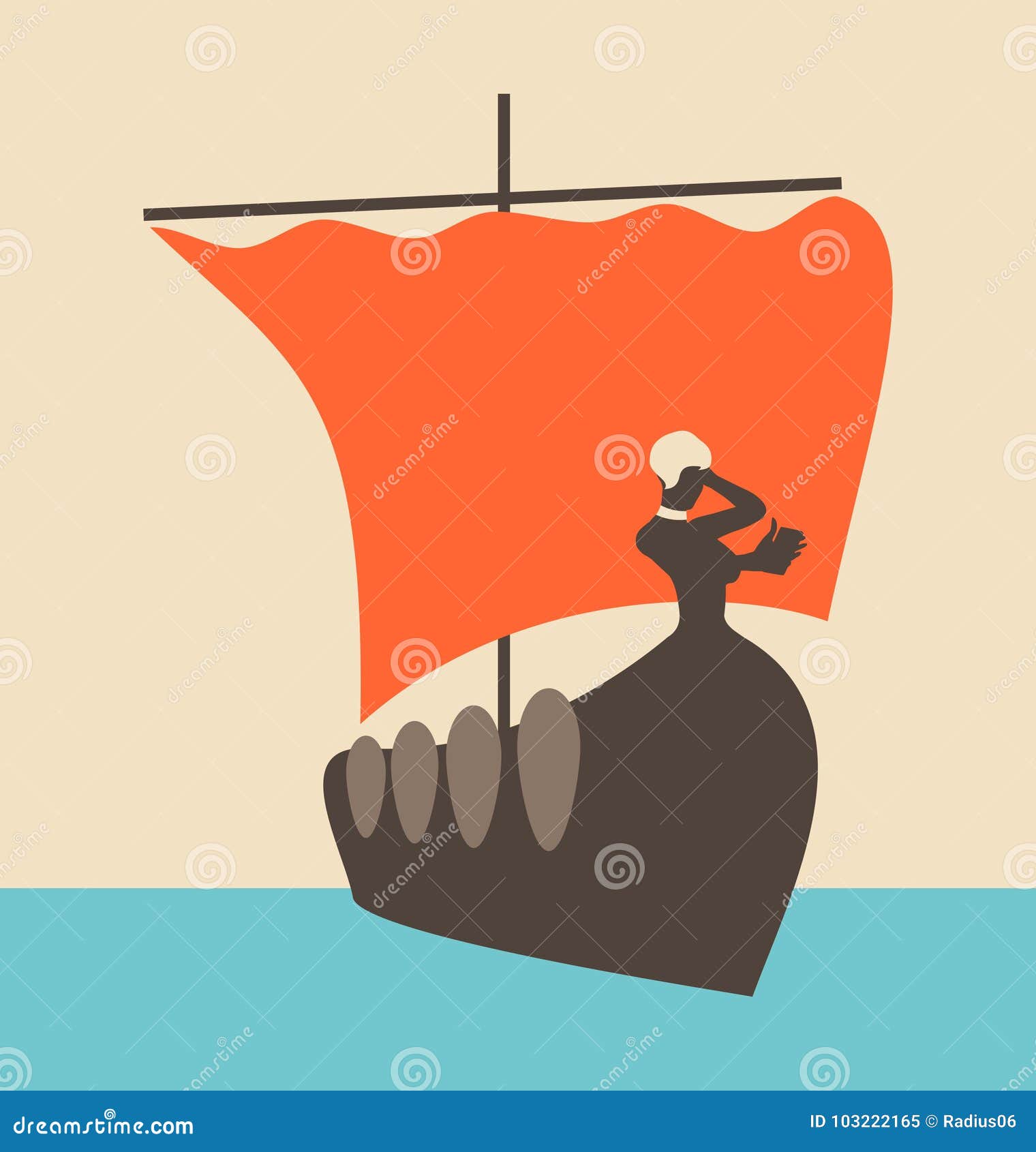 Navio antigo grego ilustração do vetor. Ilustração de barco - 103222165