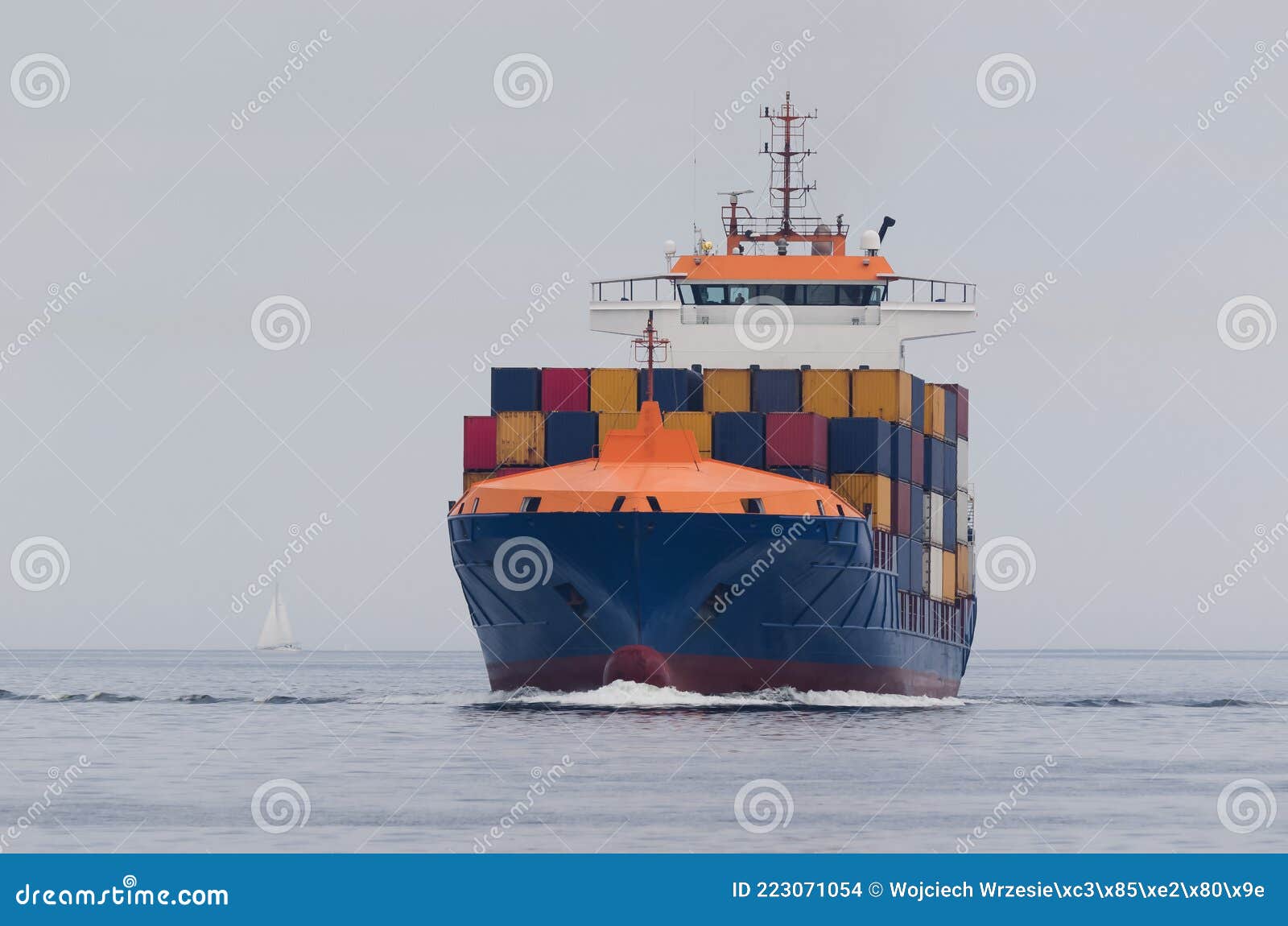 Navio contentor foto de stock. Imagem de recipiente - 223071054