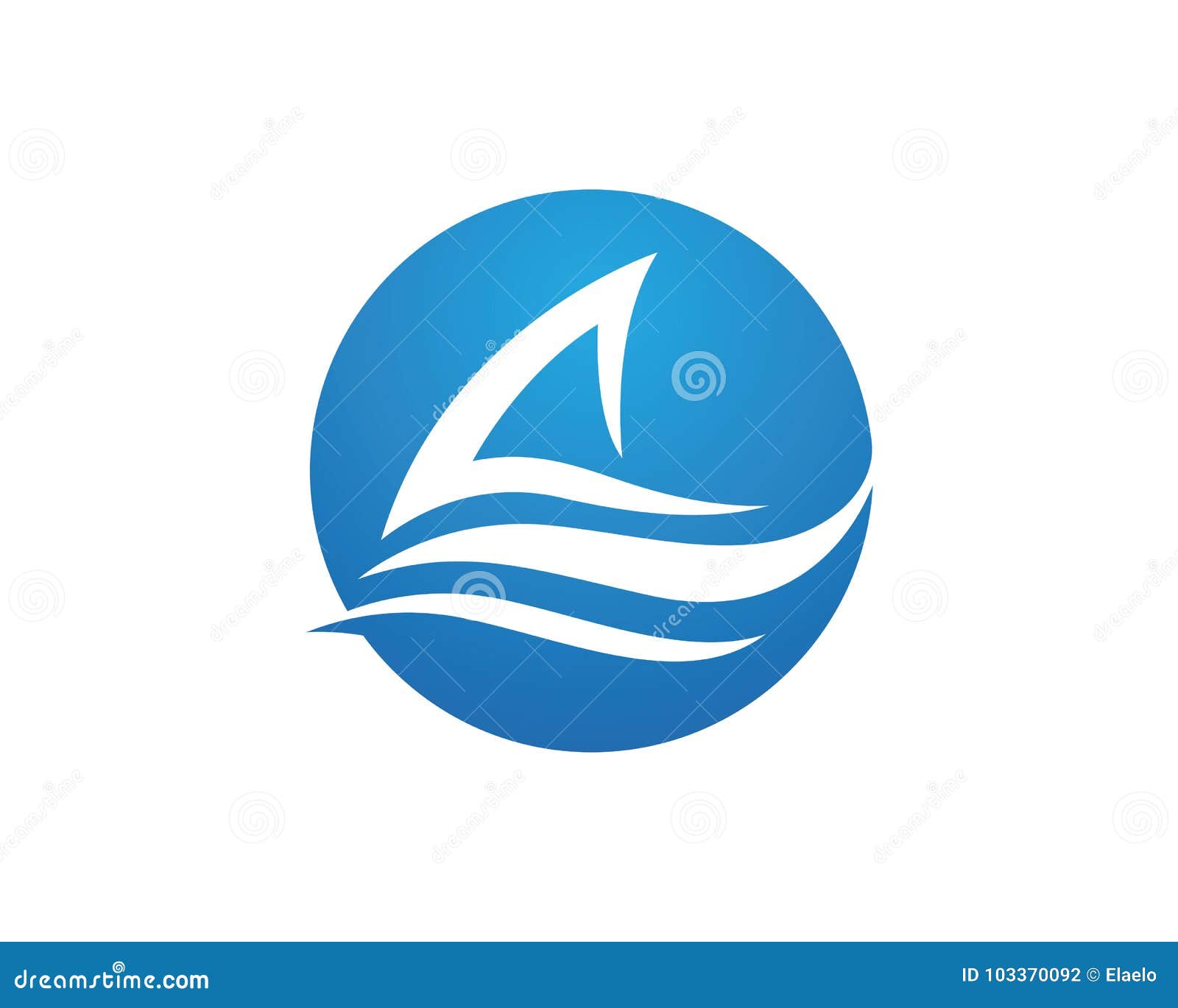 Navio Logo Template ilustração do vetor. Ilustração de sinal - 103370092