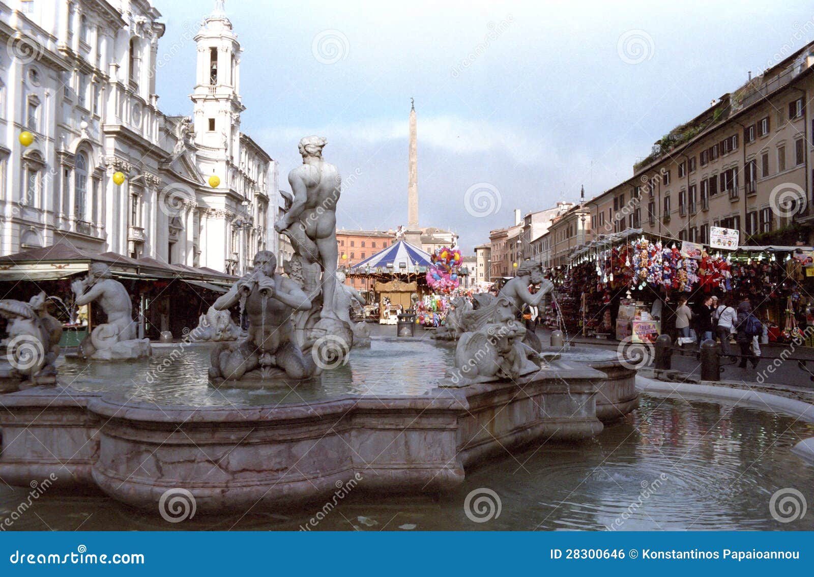 Navona Square Details In Rome Editorial Photo | CartoonDealer.com ...