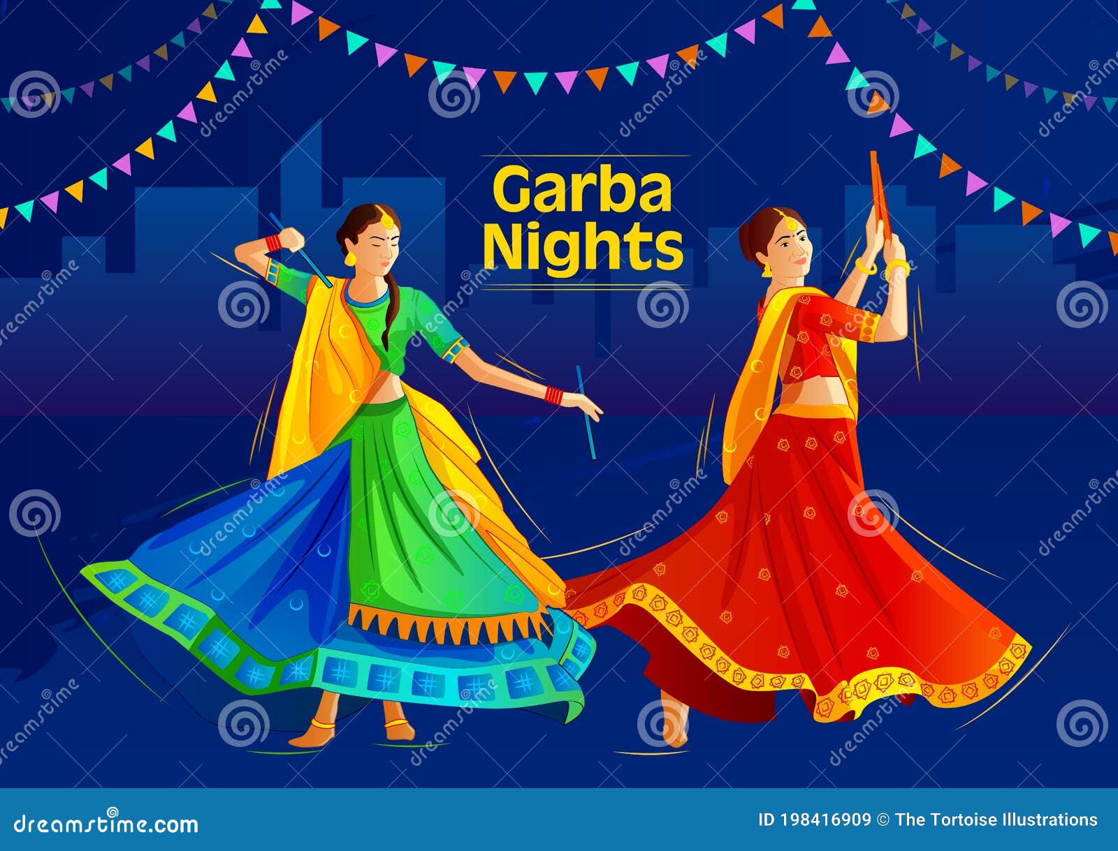Garba Dance Animation