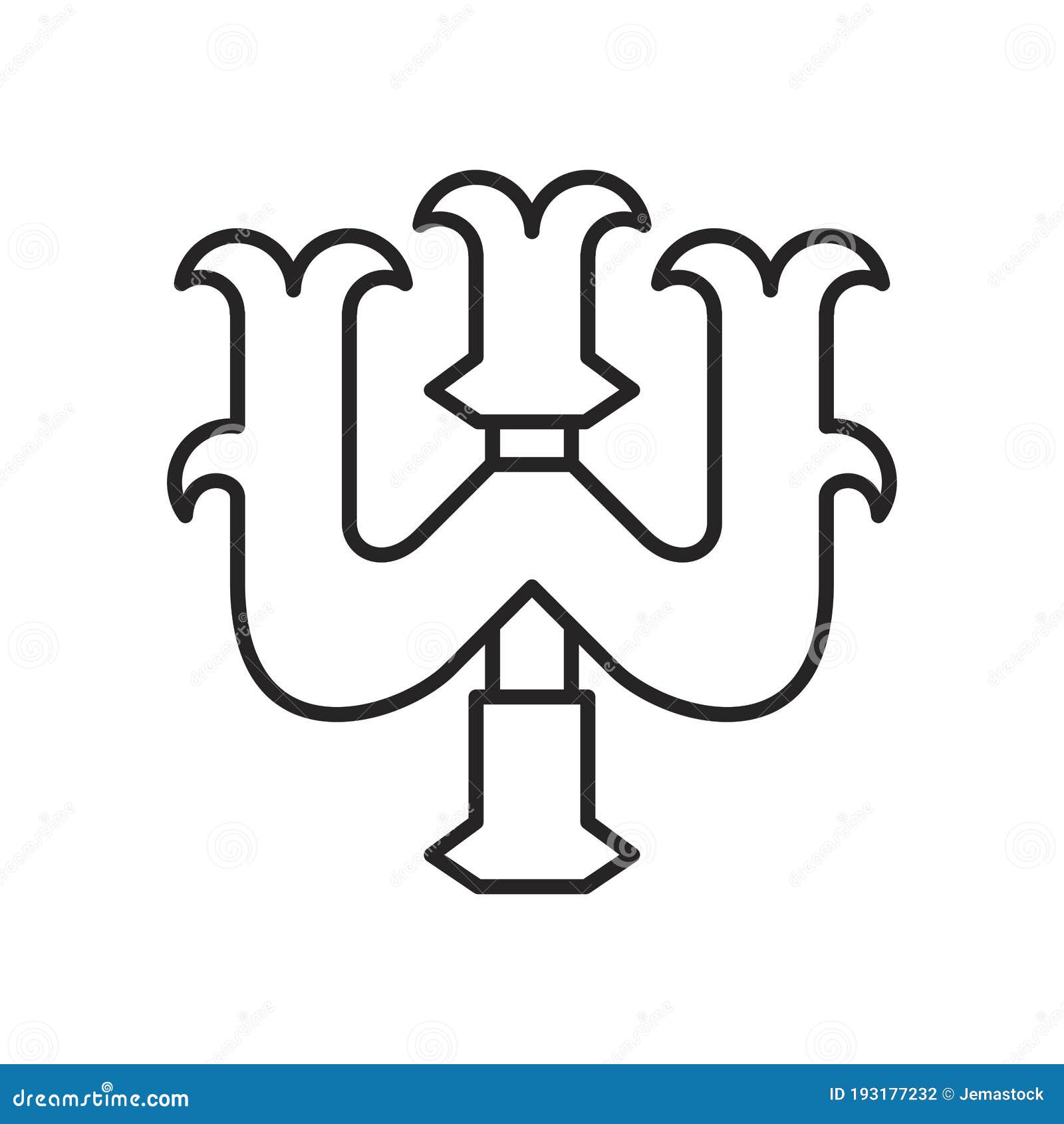 Parvati Icon. Thin Linear Parvati Outline Icon Isolated On White ...