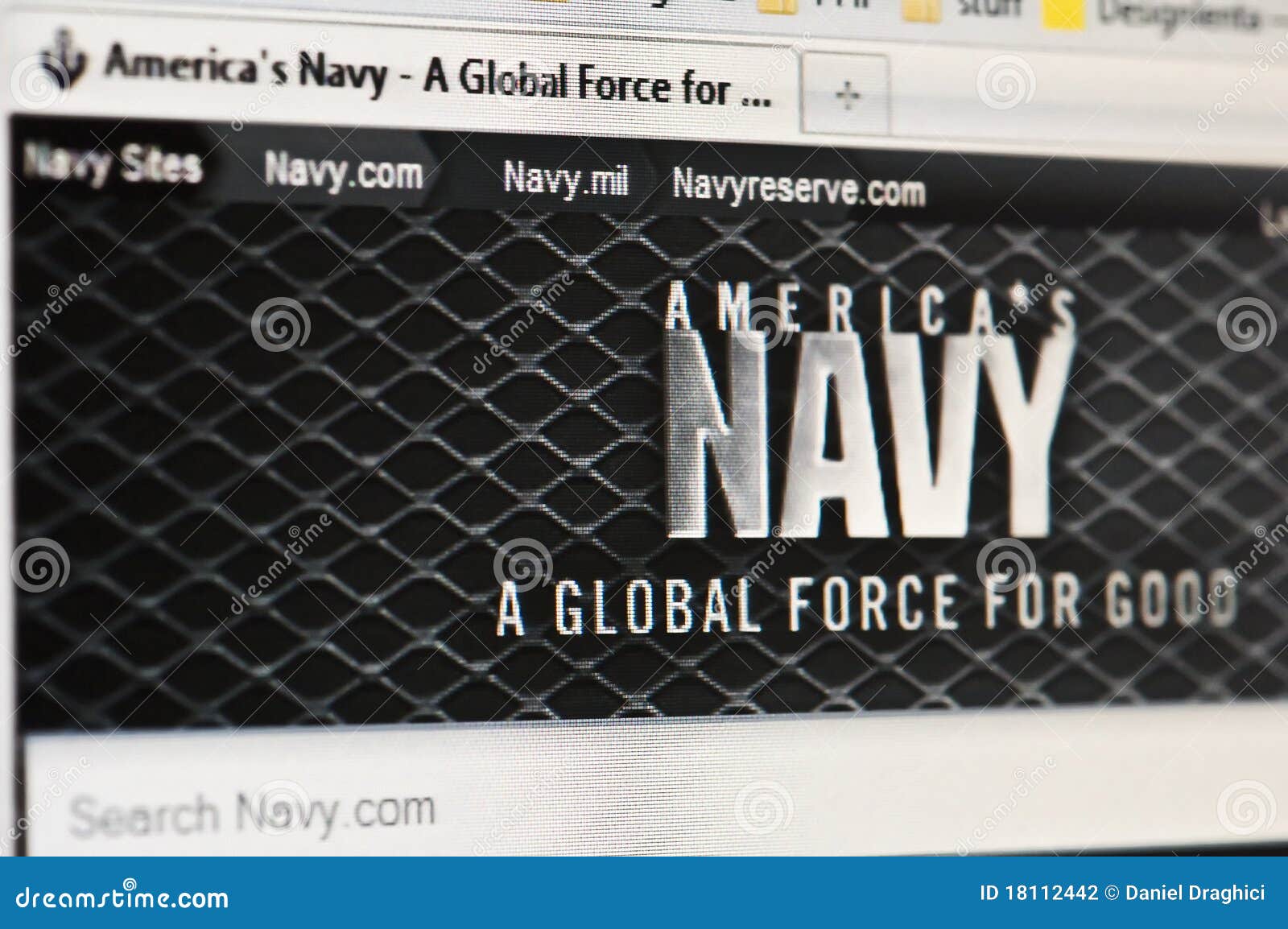 Navy editorial photography. Image of internet, page, official - 18112442
