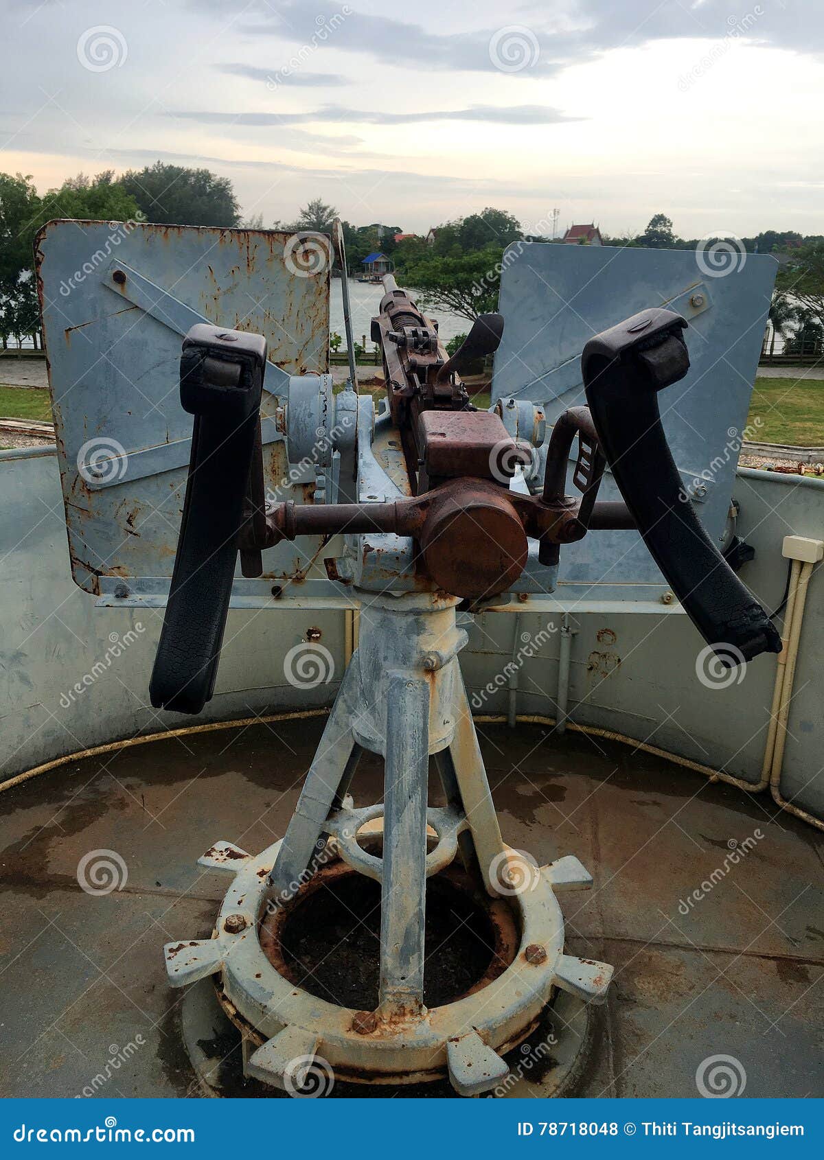 Navy Battle Ship Gun Royalty-Free Stock Image | CartoonDealer.com #78718048