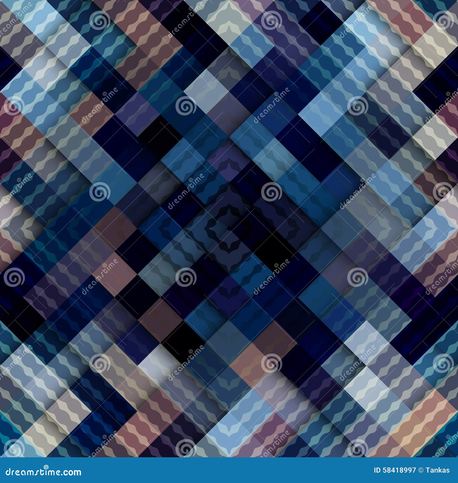 Navy Blue Abstract Geometric Pattern Stock Vector - Illustration of ...