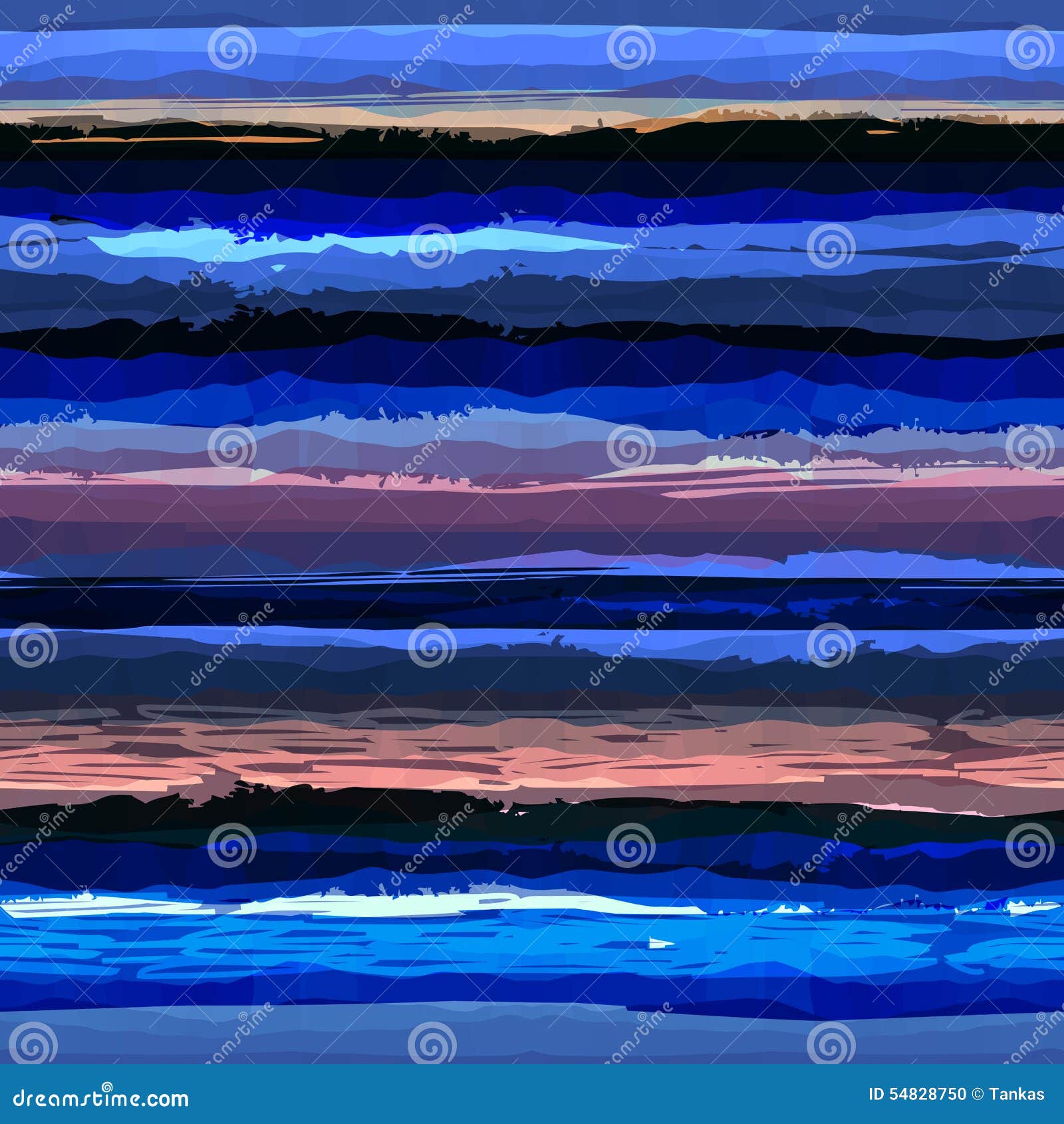 Navy Blue Brushed Lines Pattern. Nautical Style Stock Vector ...