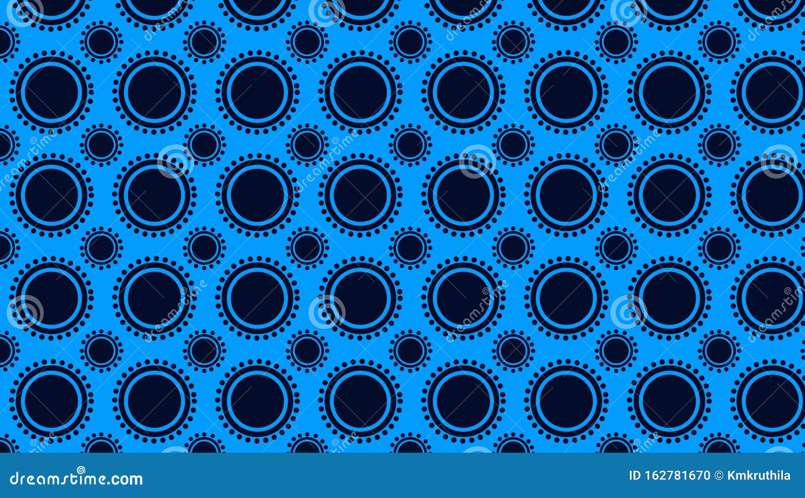 Navy Blue Circle Background Pattern Graphic Stock Vector - Illustration ...