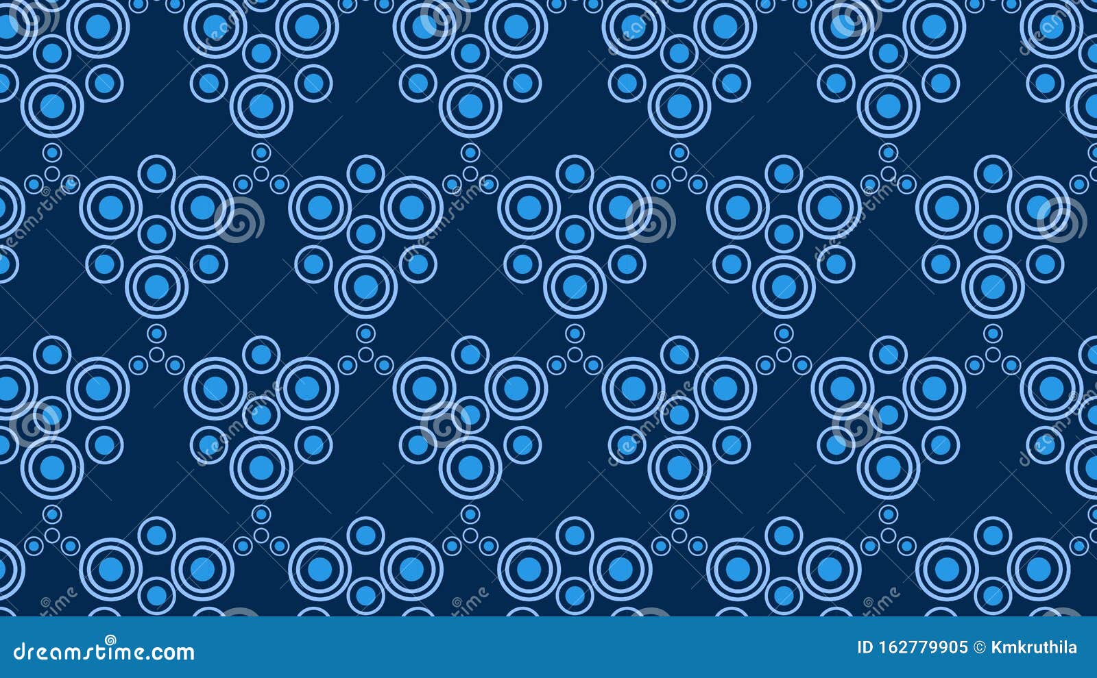 Navy Blue Circle Pattern Background Stock Vector - Illustration of ...