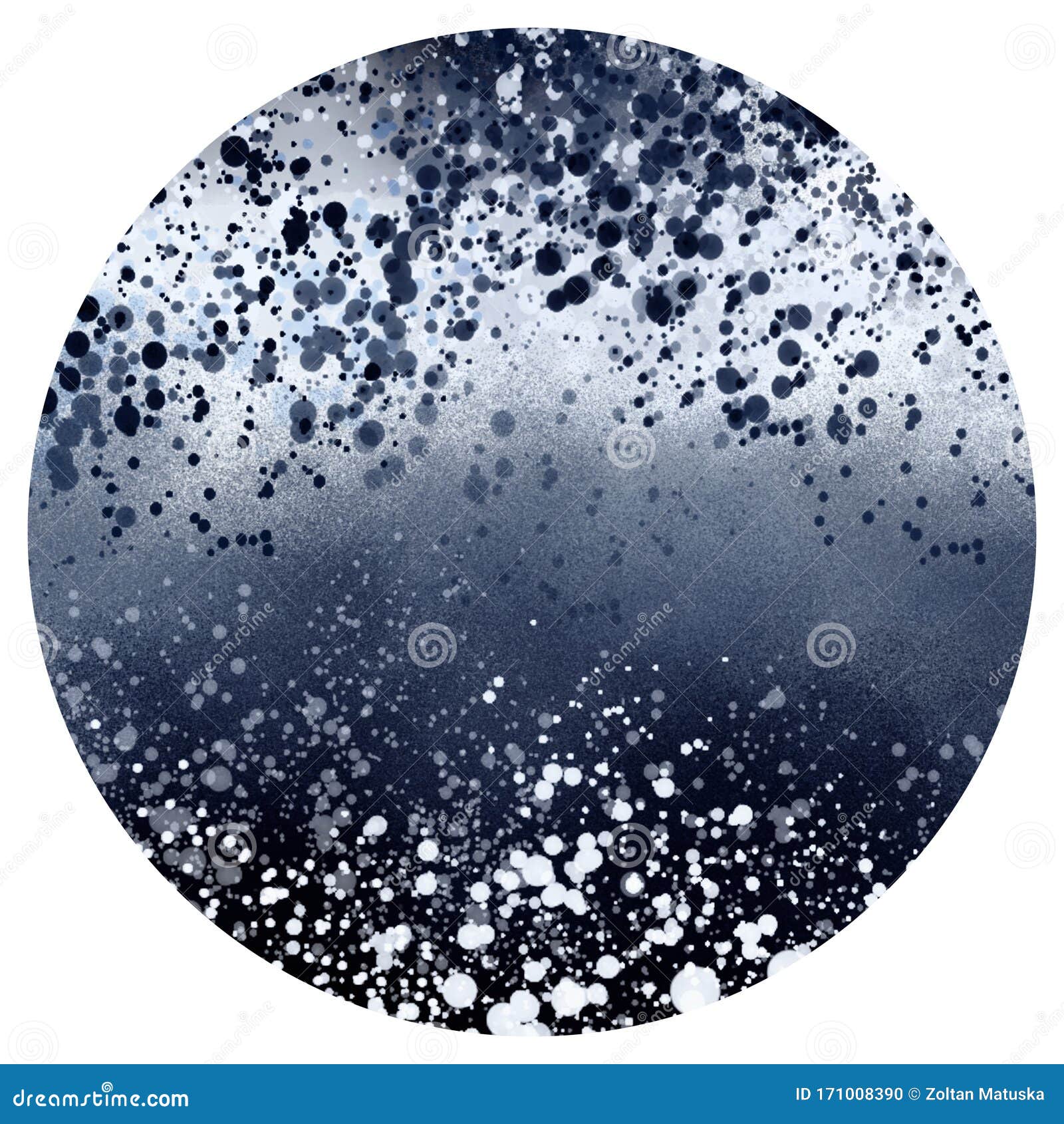 Navy Blue Circle,round Shape, Art Abstract Background, Isolated Web ...