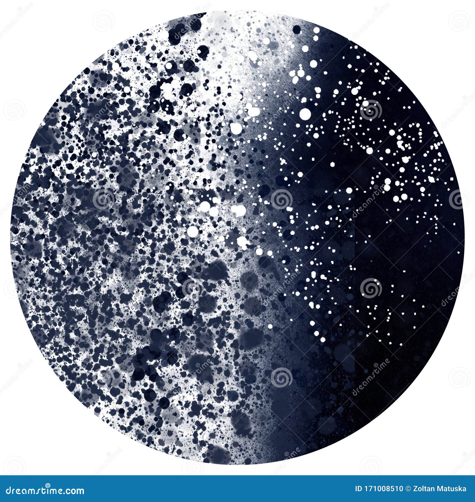 Navy Blue Circle,round Shape, Art Abstract Background, Isolated Web ...