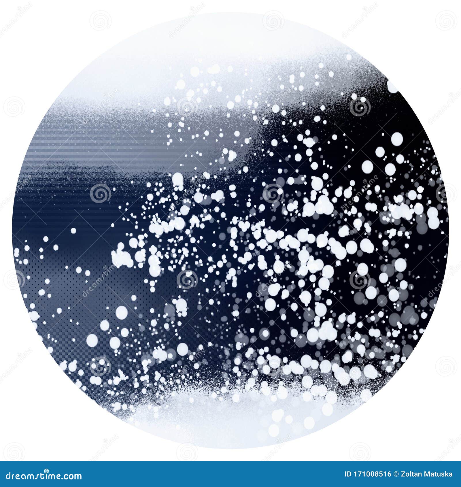 Navy Blue Circle,round Shape, Art Abstract Background, Isolated Web ...