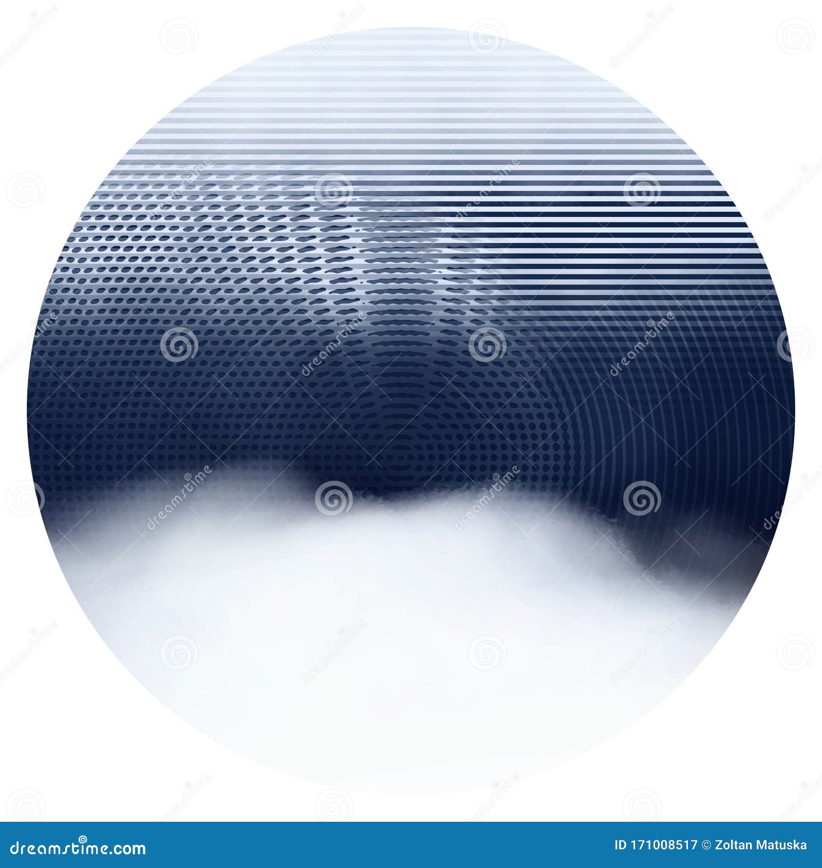 Navy Blue Circle,round Shape, Art Abstract Background, Isolated Web ...