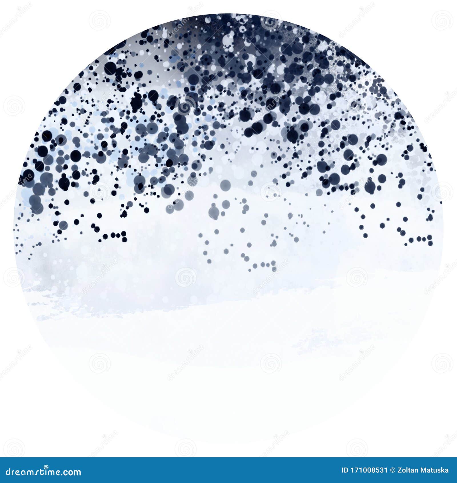 Navy Blue Circle,round Shape, Art Abstract Background, Isolated Web ...