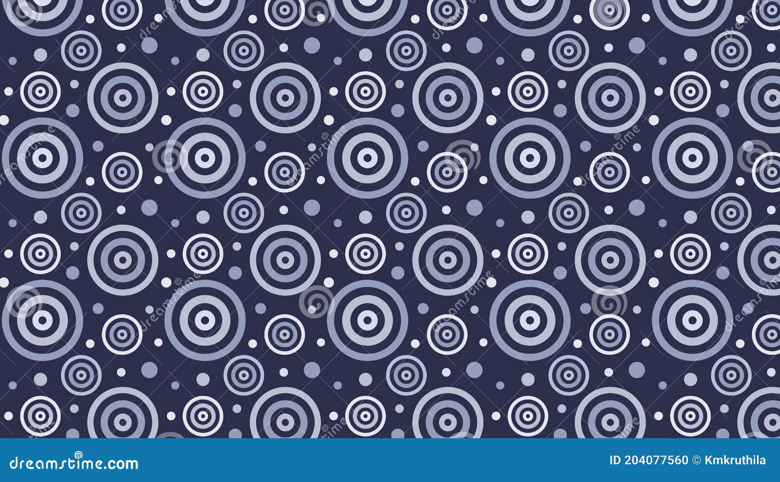 Navy Blue Concentric Circles Pattern Background Stock Illustration ...